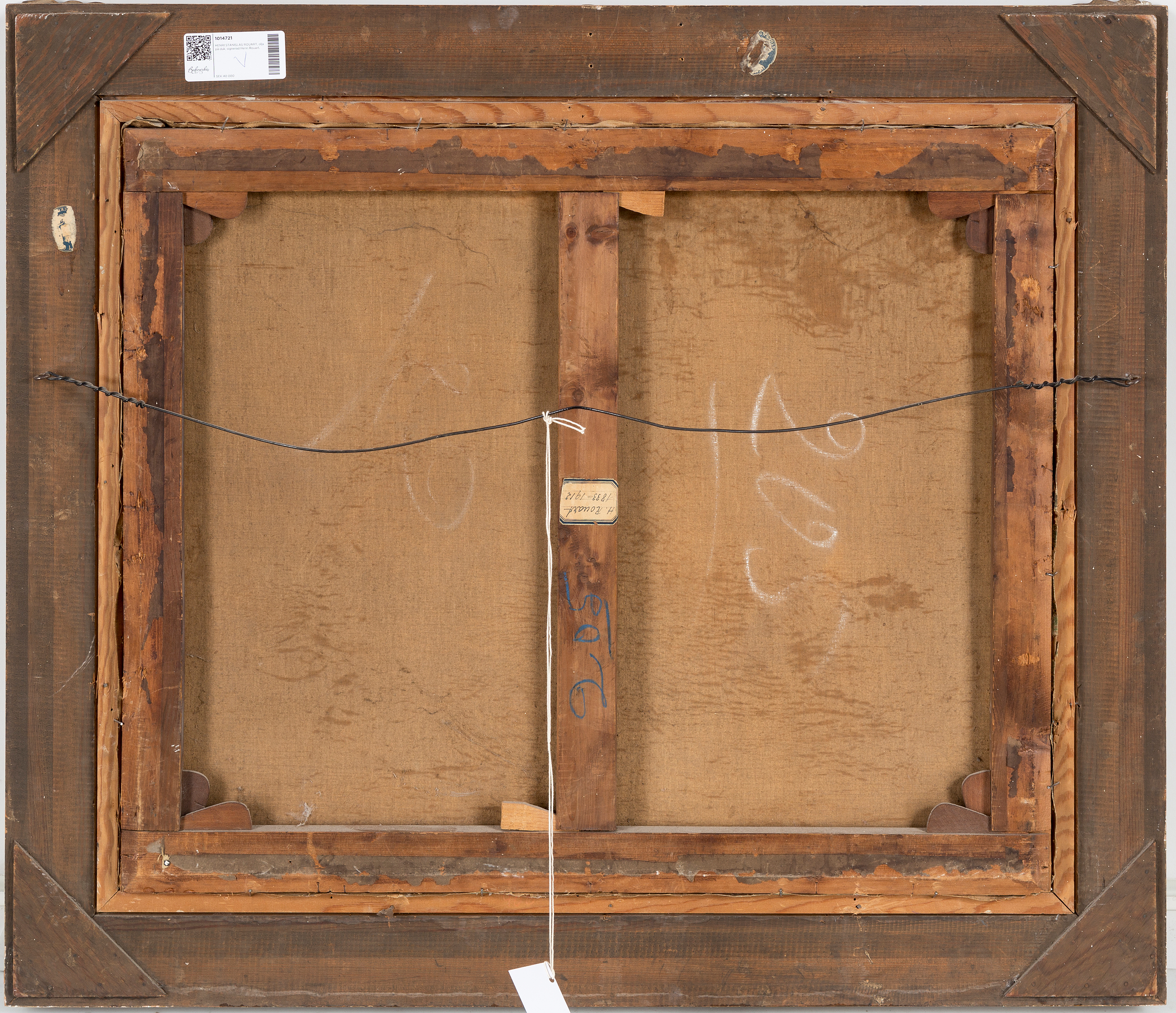 HENRI STANISLAS ROUART, oil on canvas, signed Henri Rouart. - Bukowskis