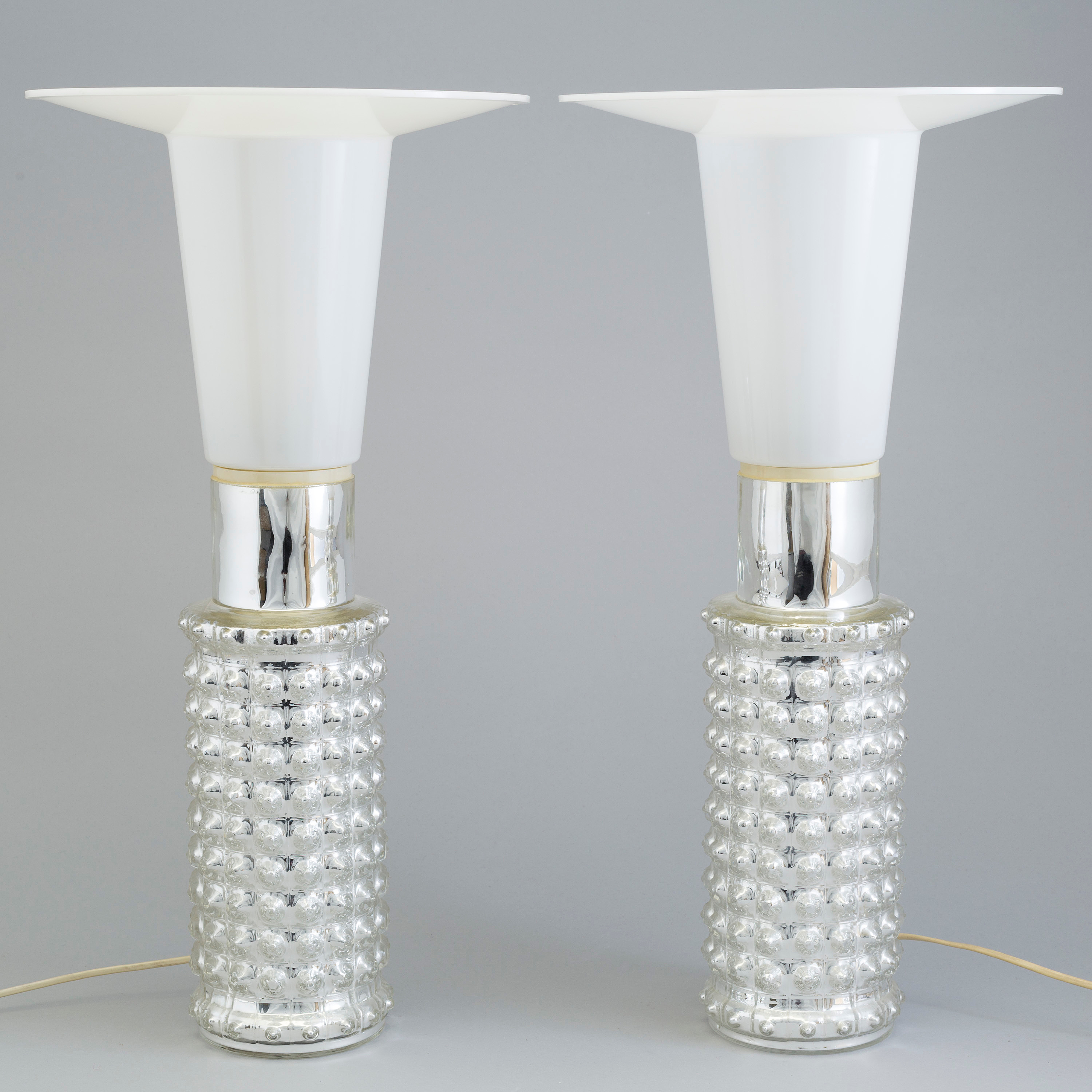 A couple of TABLE LAMPS, by Helena Tynell, Luxus, designed in 1968 ...
