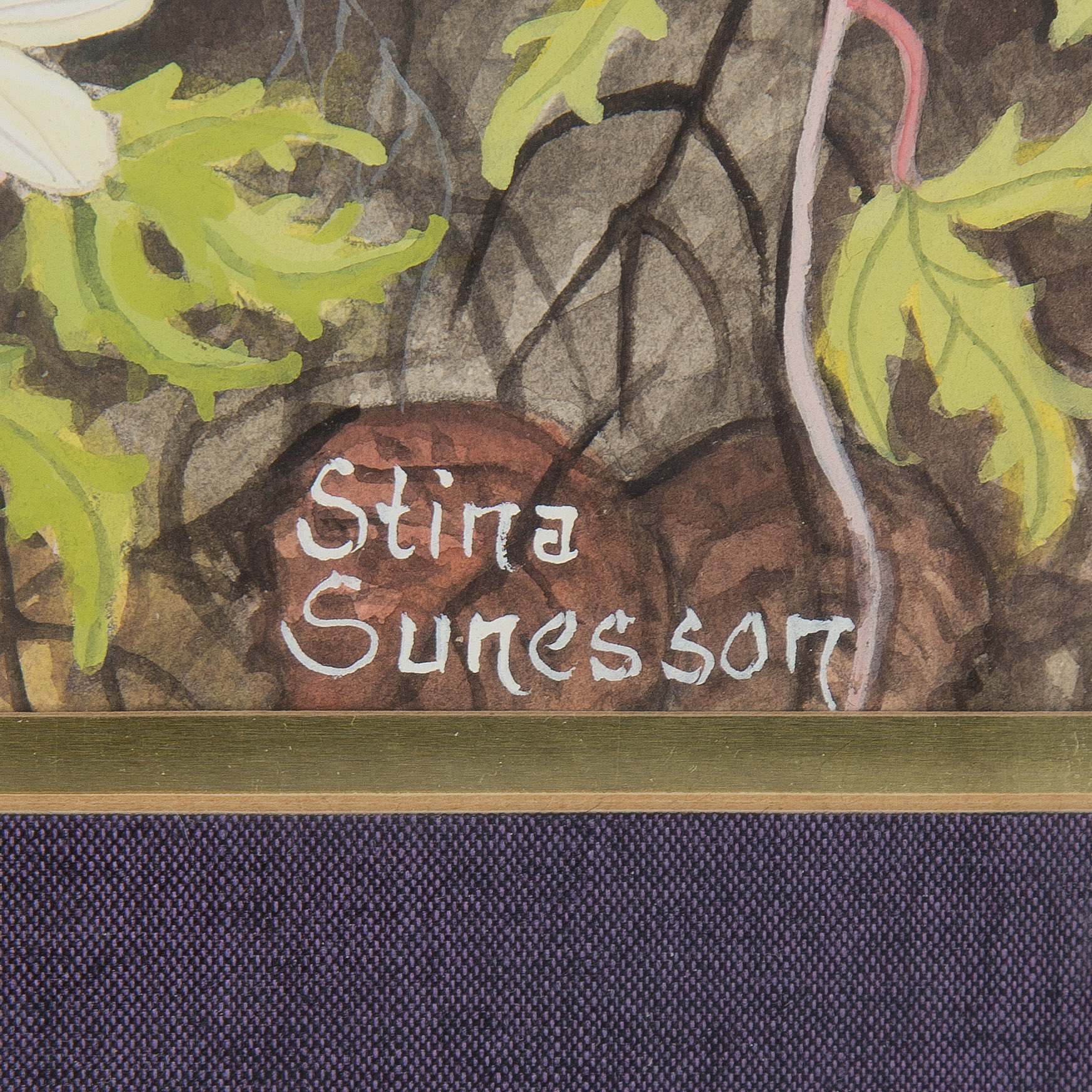STINA SUNESSON, gouache, signed. - Bukowskis