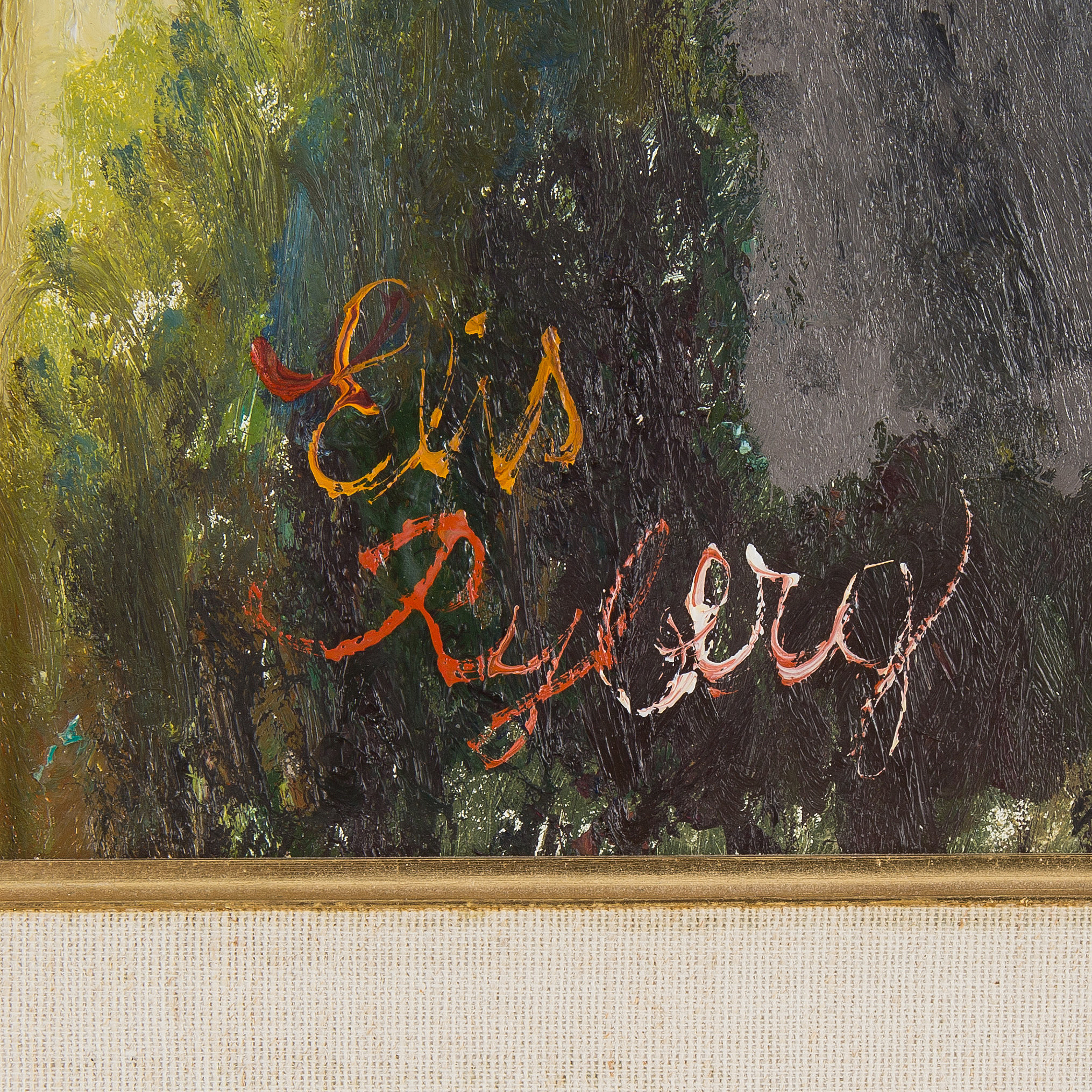 ELIS RYBERG, olja på pannå, signerad. - Bukowskis