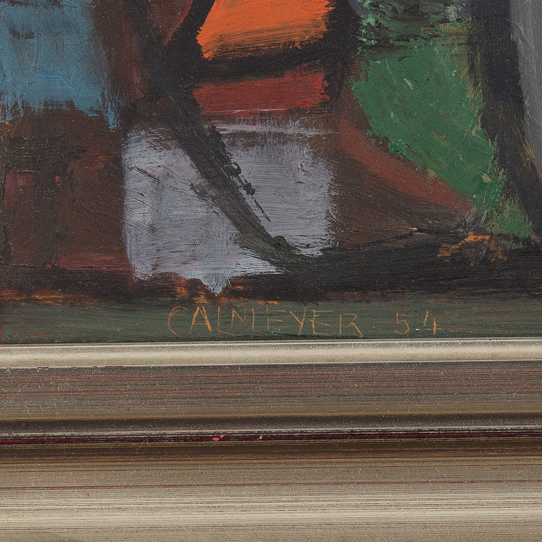 GÖSTA CALMEYER, oil on panel, signed and dated -54. - Bukowskis