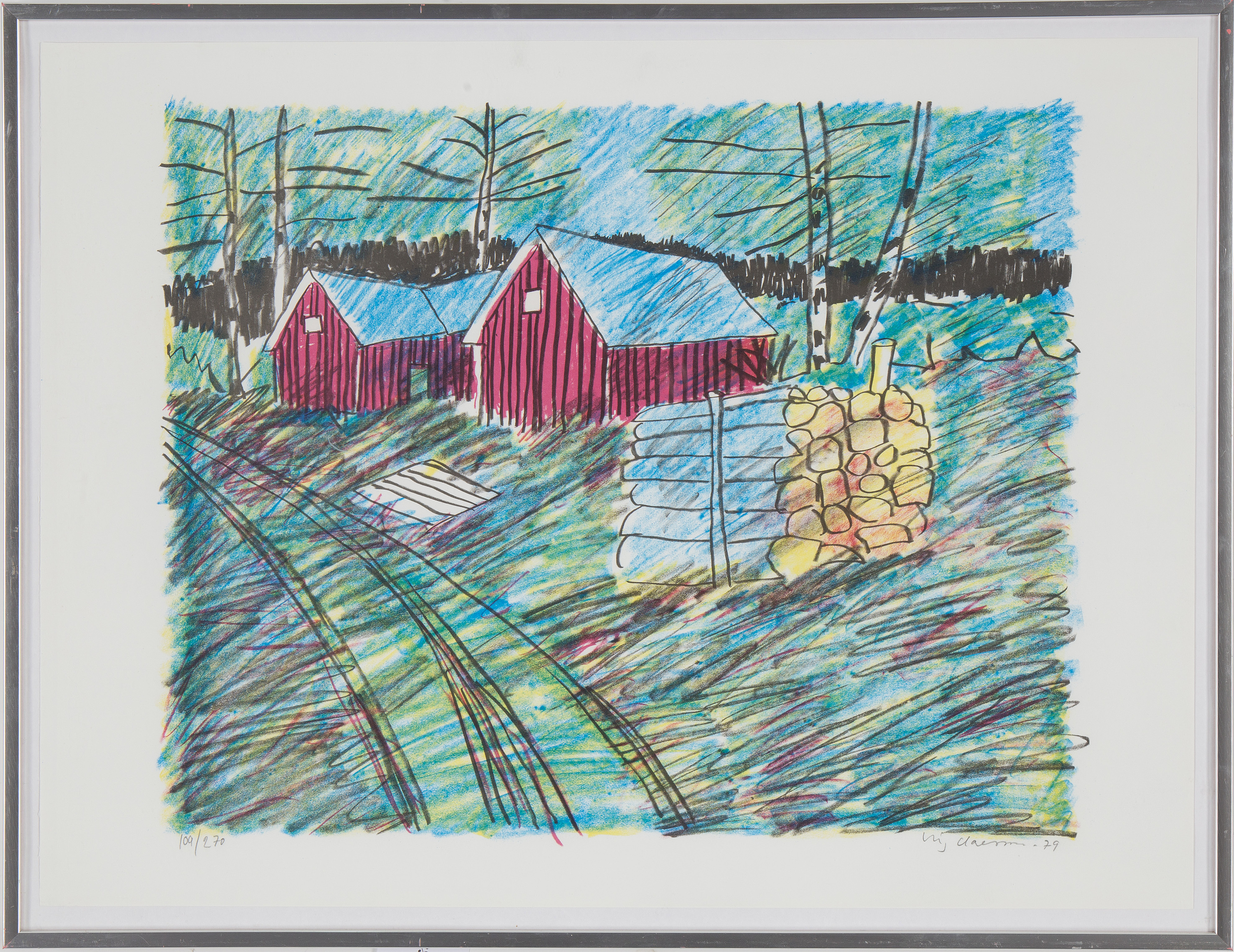 STIG CLAESSON, lithograph in colours, signed, dated -79 and numbered ...