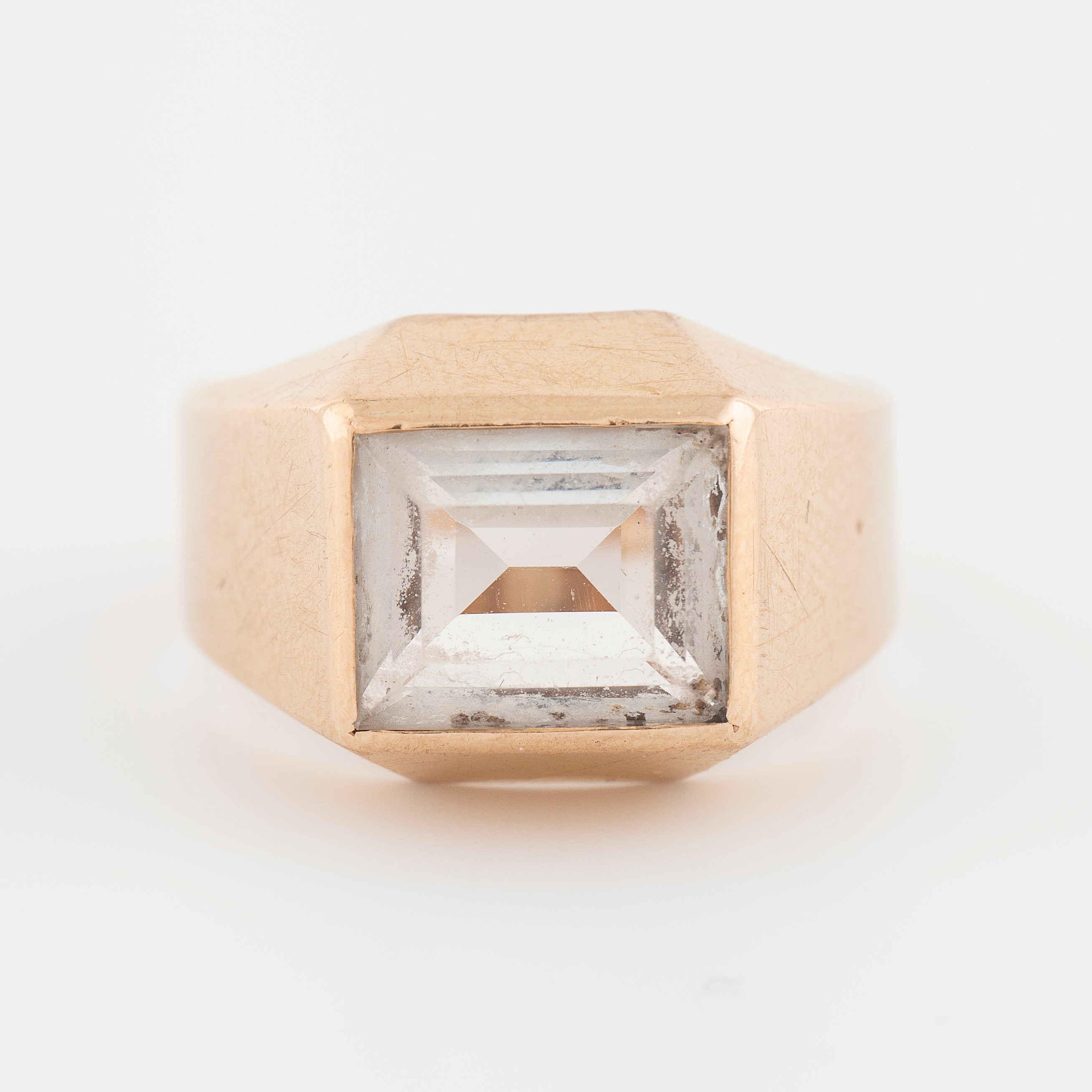 A rock crystal ring by Trege, Göteborg, 1966. - Bukowskis