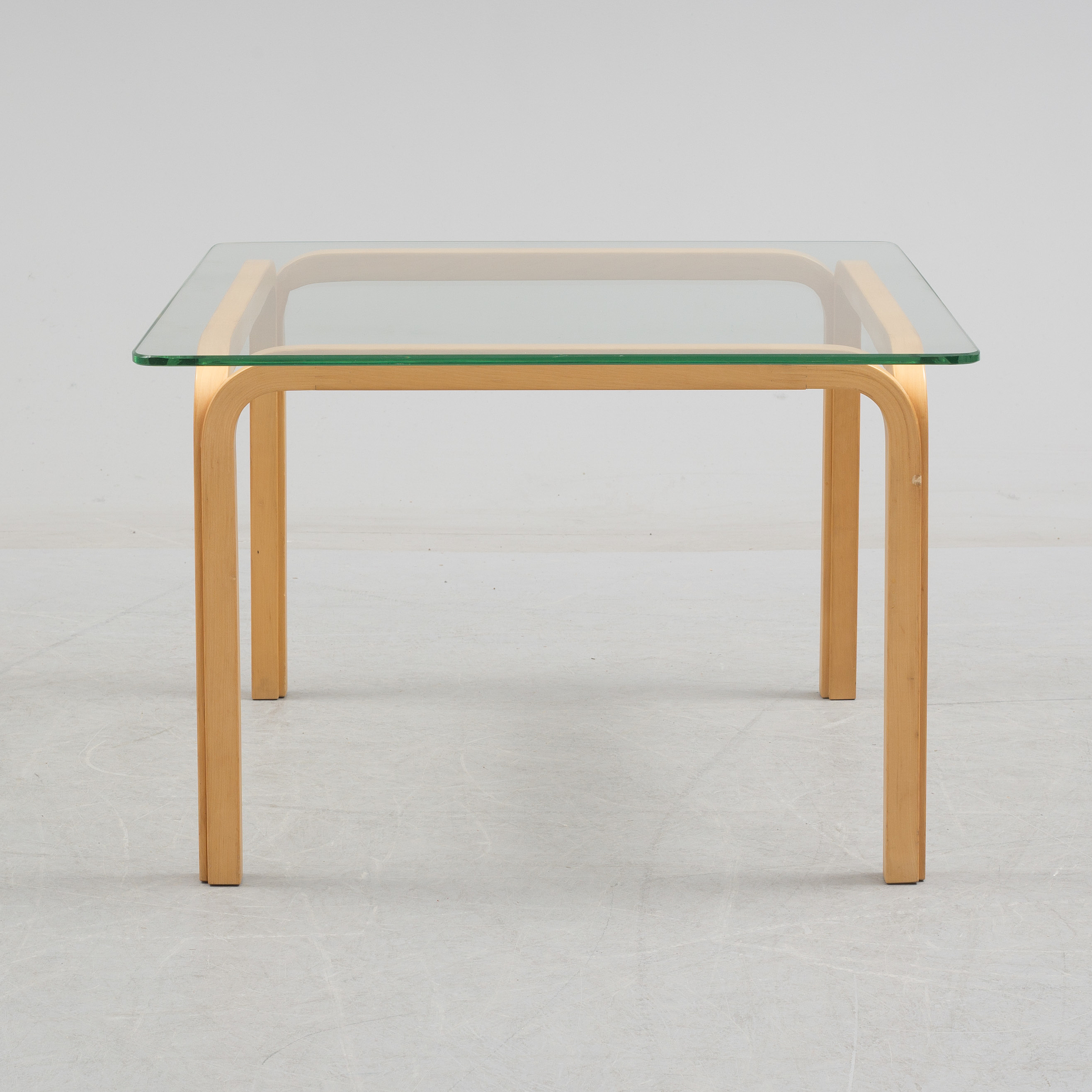 ALVAR AALTO, a model Y805 birch coffee table from Artek, Finland ...