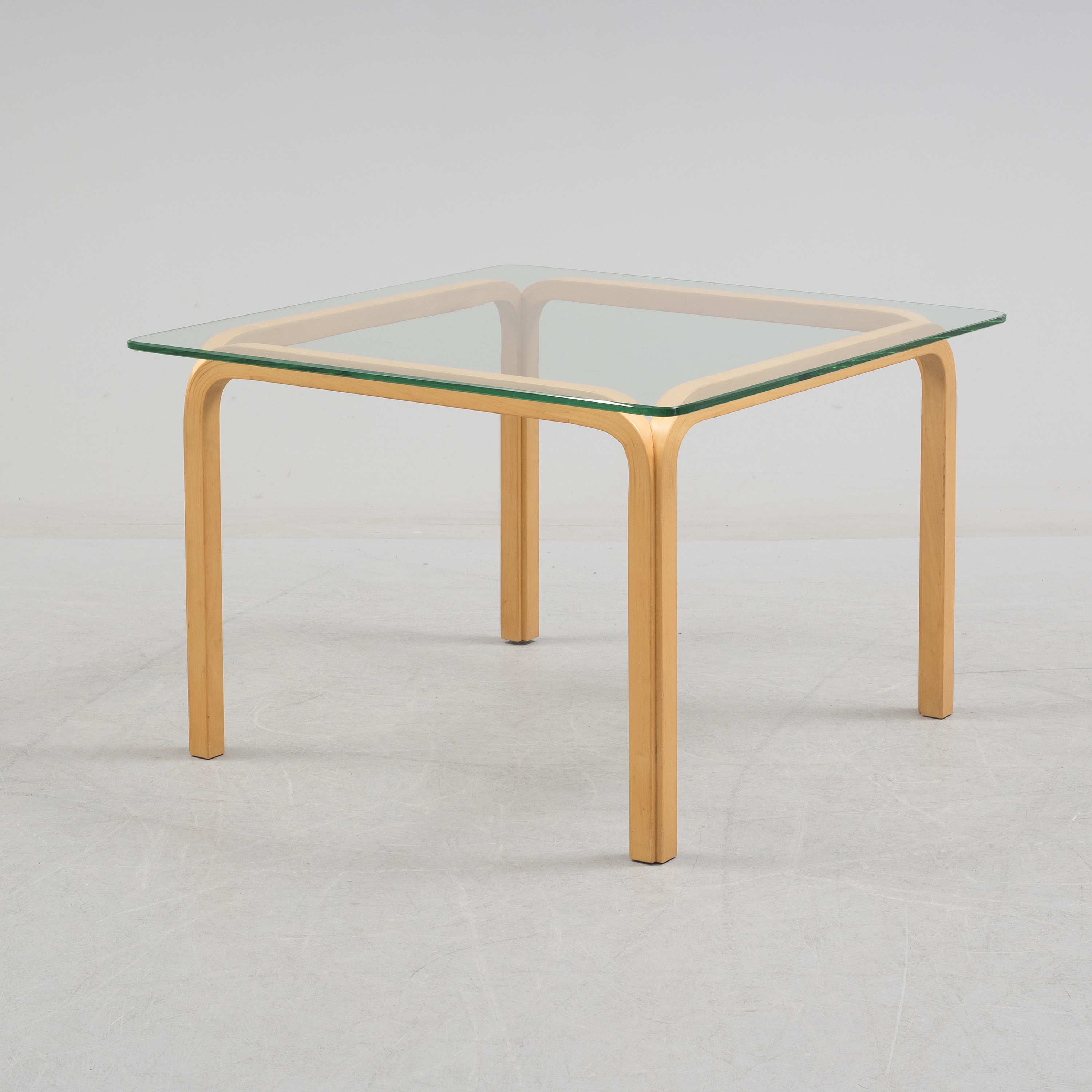 ALVAR AALTO, a model Y805 birch coffee table from Artek, Finland ...