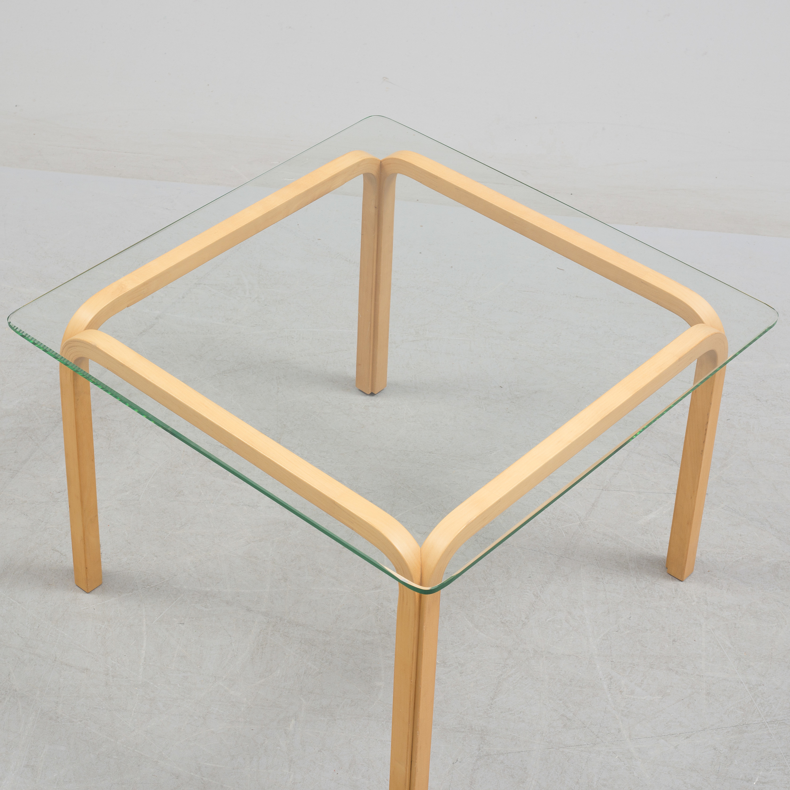 ALVAR AALTO, a model Y805 birch coffee table from Artek, Finland ...