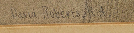 DAVID ROBERTS, lithograph in colours printed signature. - Bukowskis