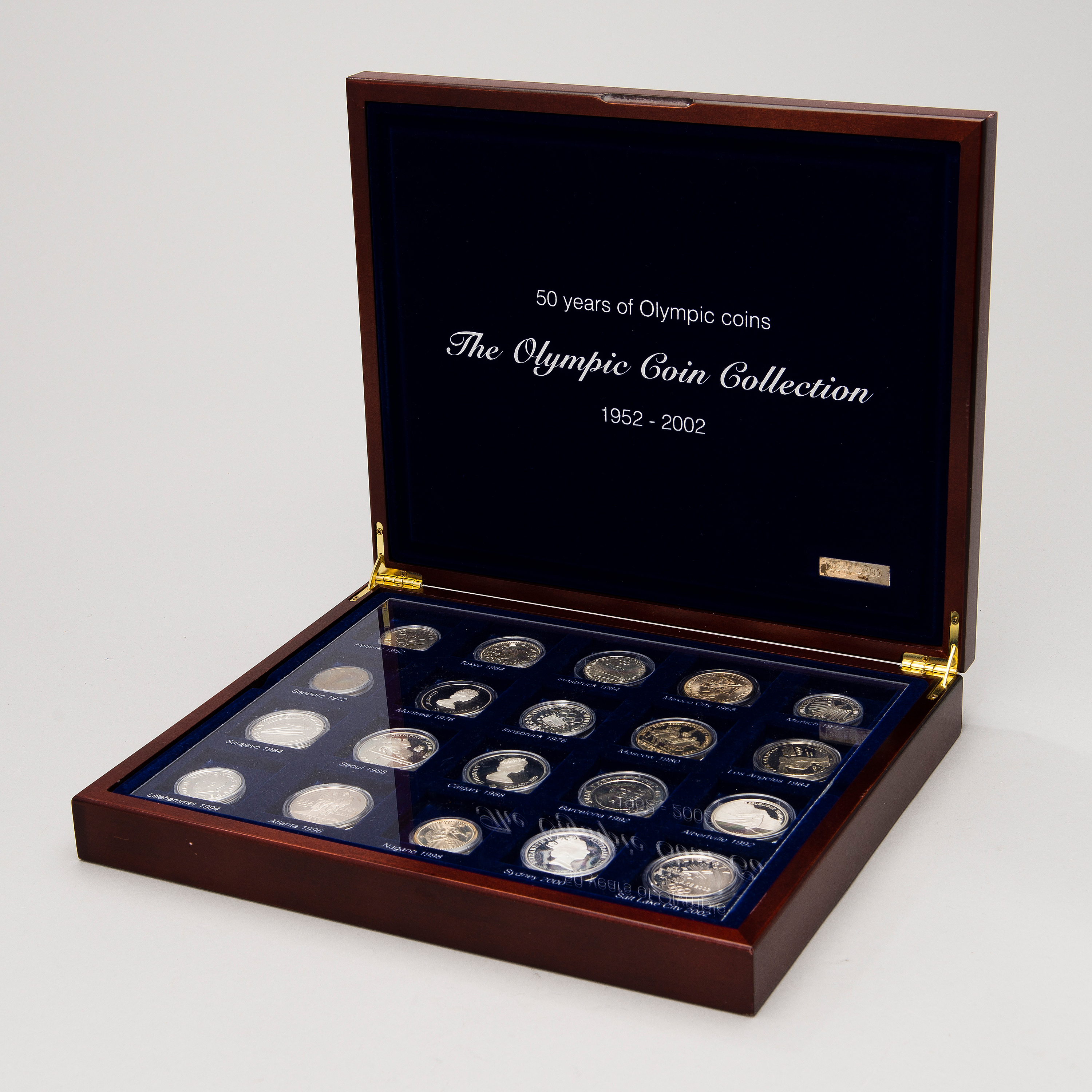 The Olympic Coin Collection 1952-2002 boxed set. - Bukowskis