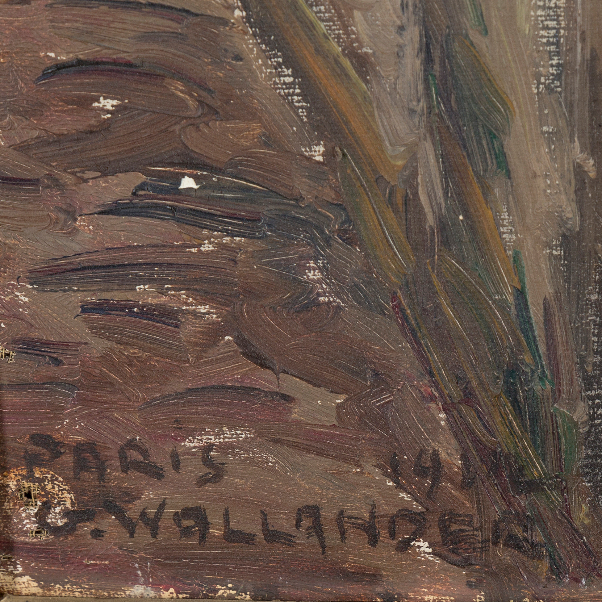 GERDA WALLANDER, oil on canvas, signed and dated Paris 1912. - Bukowskis