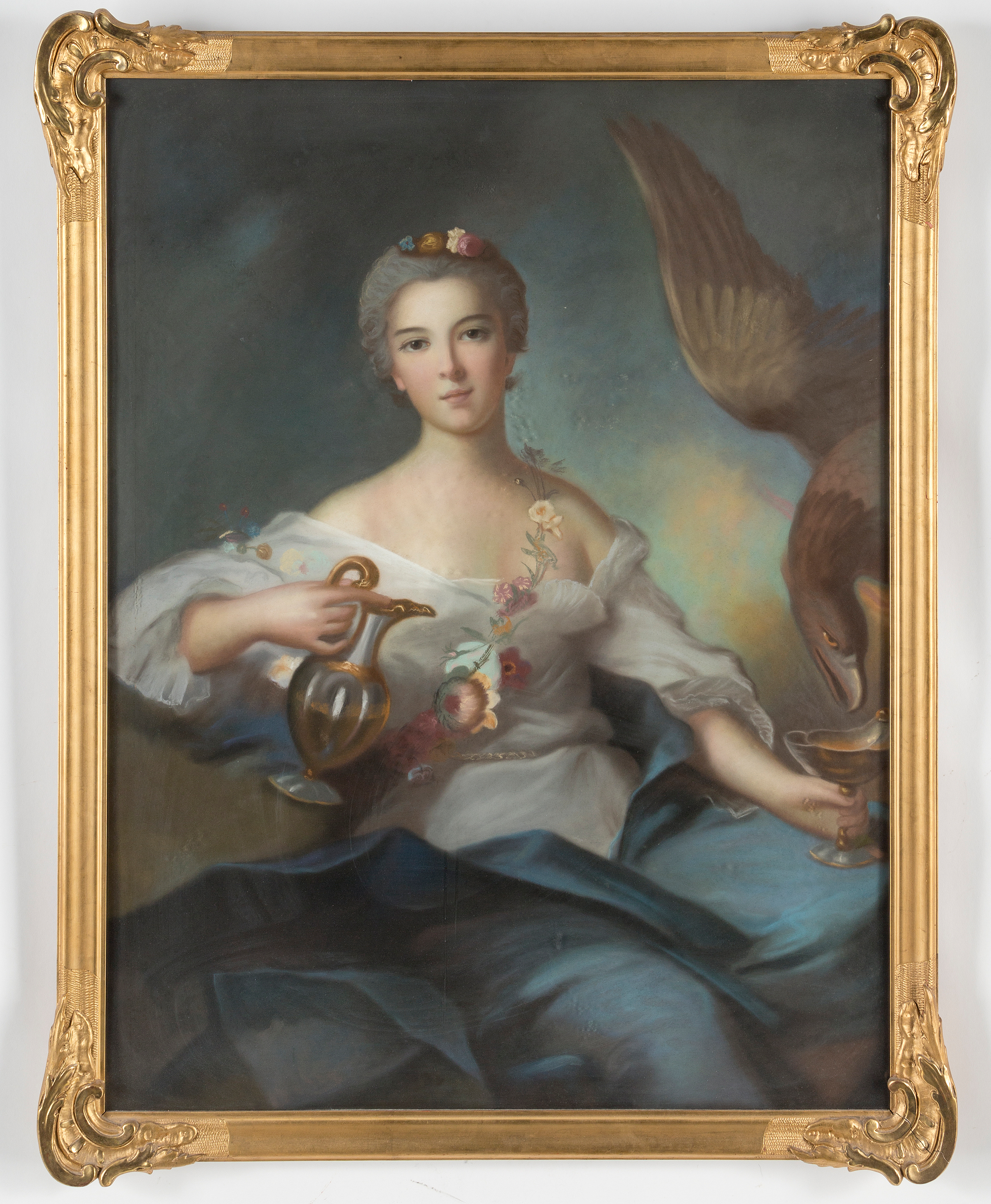 JEAN-MARC NATTIER, kopia efter. Pastell utförd av O Axelsson. - Bukowskis