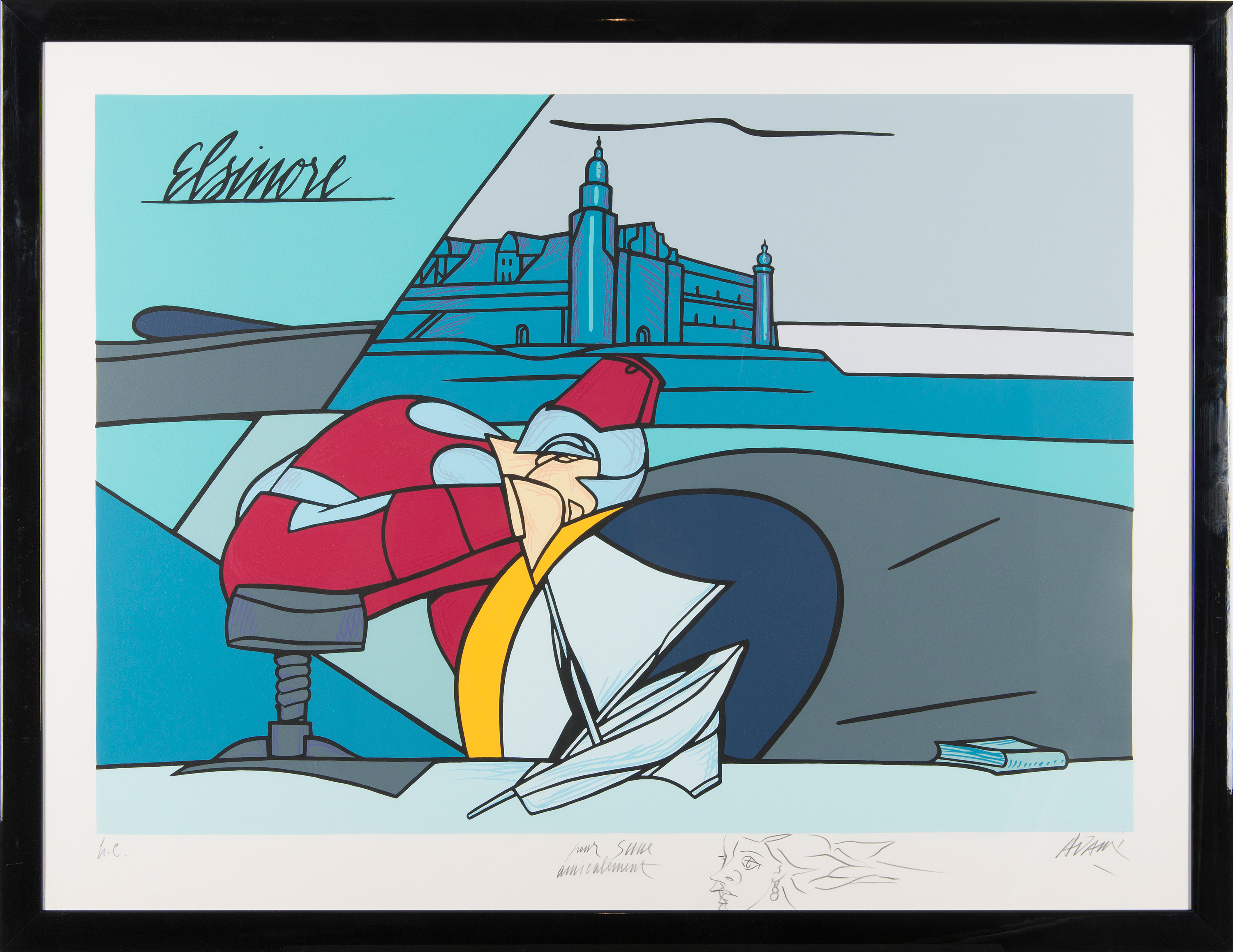 VALERIO ADAMI, colour serigraph, signed and numbered H.C. - Bukowskis