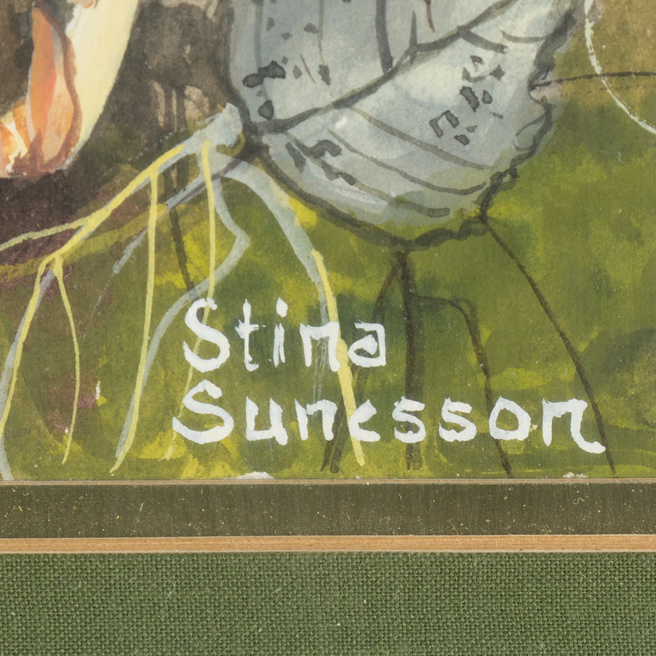 STINA SUNESSON, gouache, signerad. - Bukowskis
