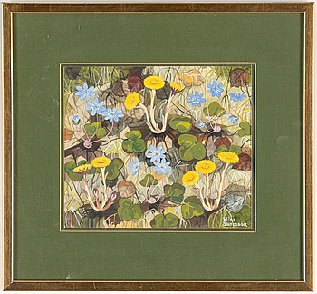 STINA SUNESSON, gouache, signerad. - Bukowskis