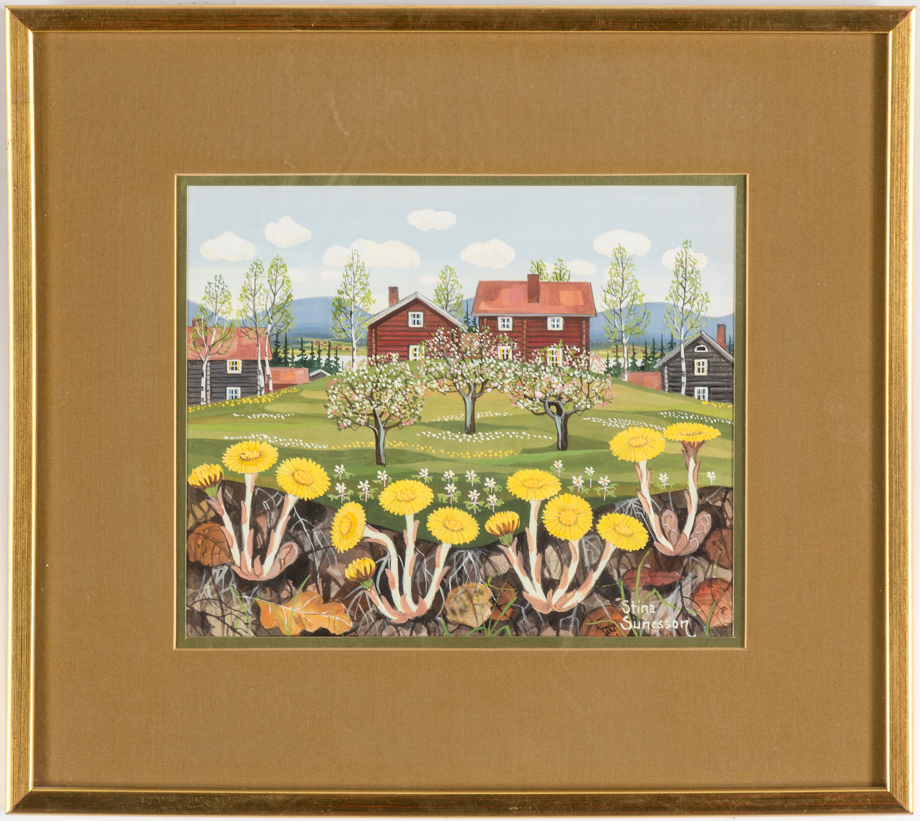 STINA SUNESSON, gouache, signed. - Bukowskis