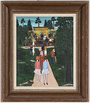 BENGT OLOV ABRAHAMSON, oil on canvas, signed. - Bukowskis