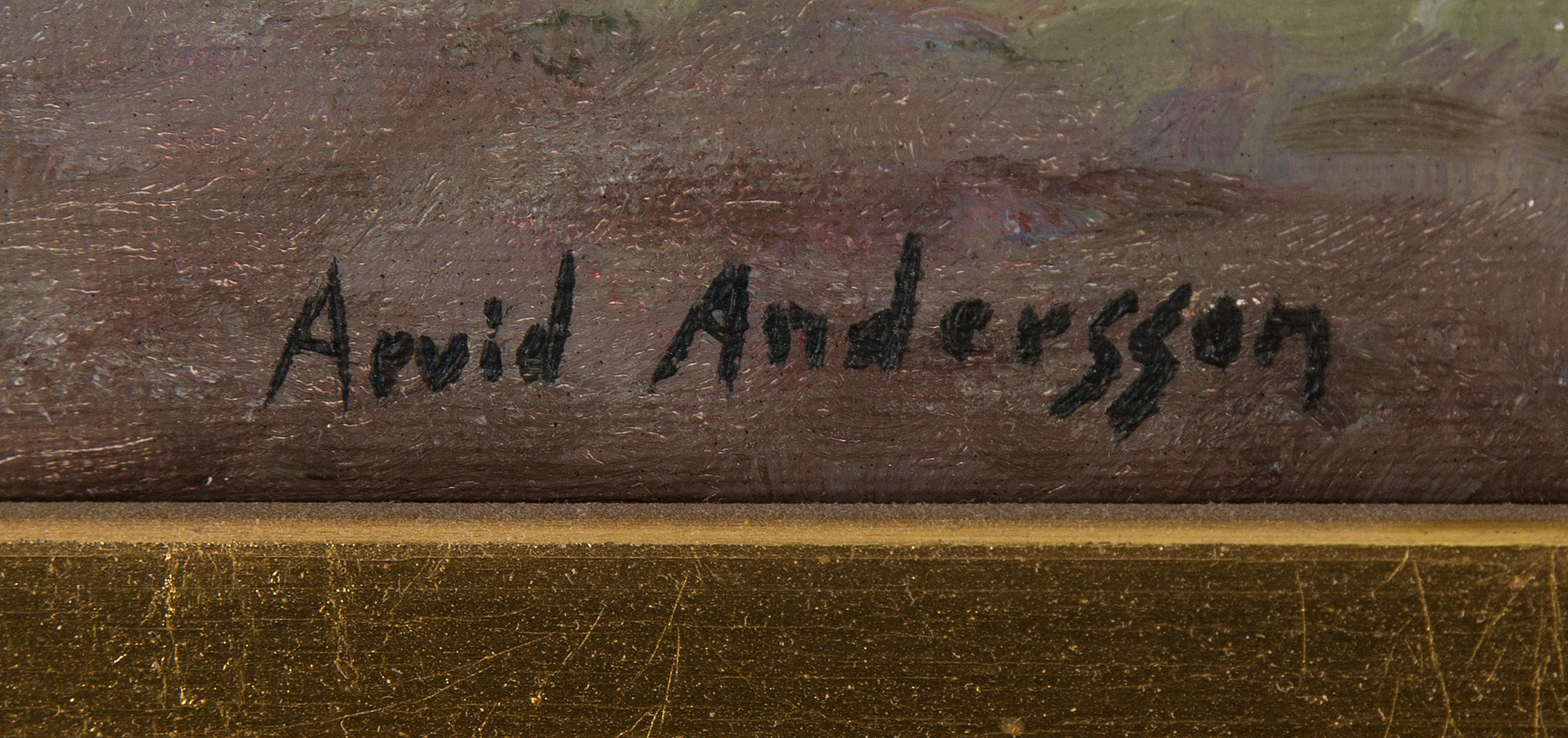 ARVID ANDERSSON, oil on canvas, signed. - Bukowskis