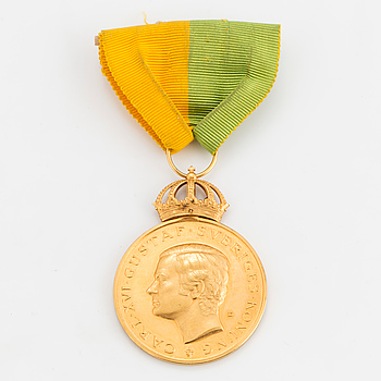 A Swedish gold medal, dated 1982. - Bukowskis