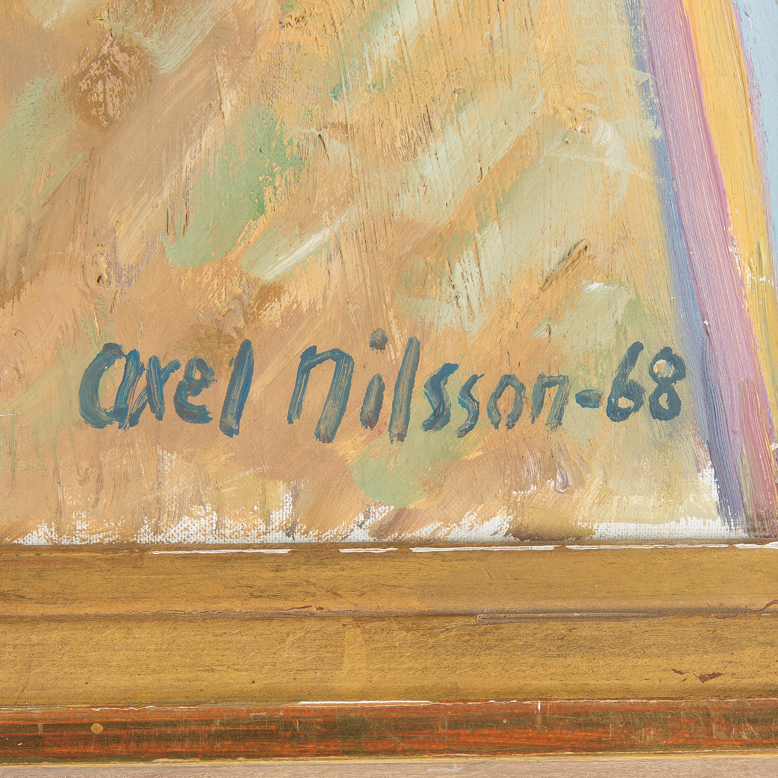 AXEL NILSSON, still life from the studio, signed and dated -68. - Bukowskis