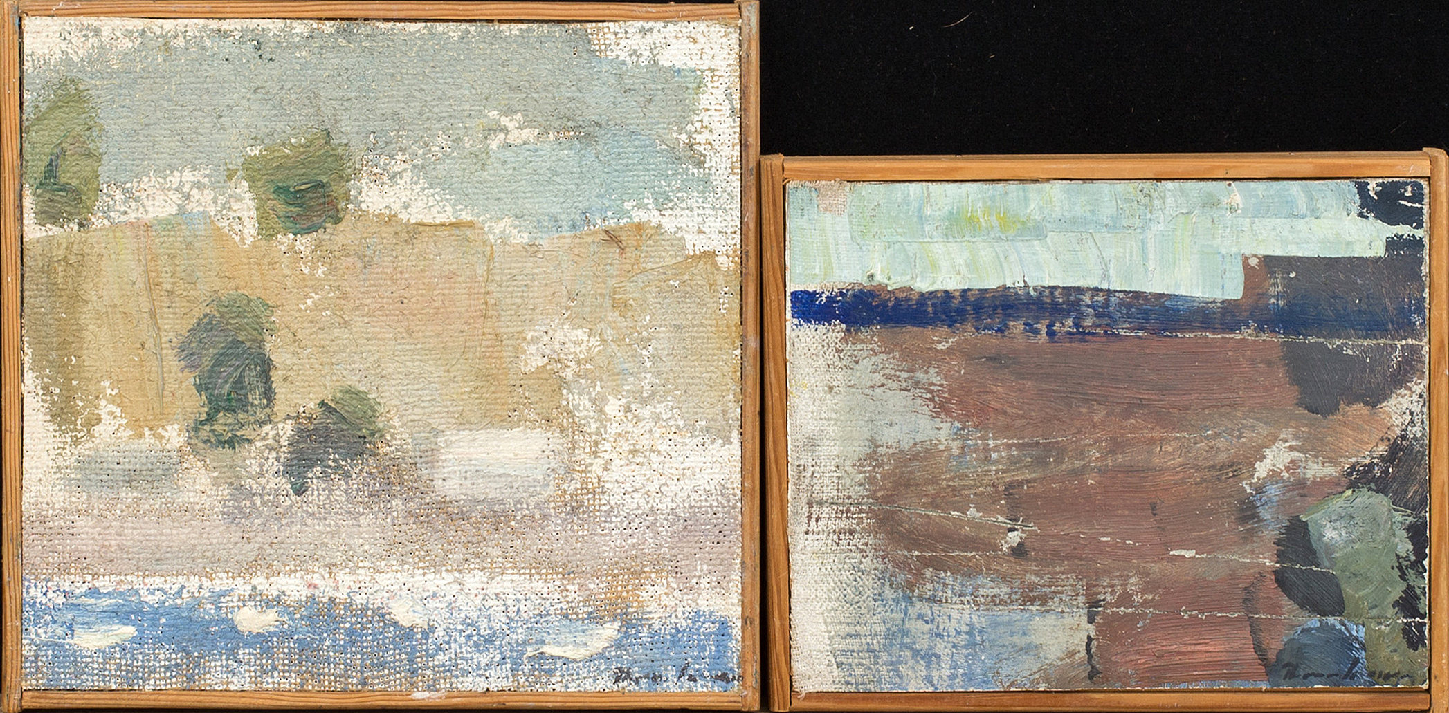 THOMAS LARSSON, a pair oil on canvas signed. - Bukowskis