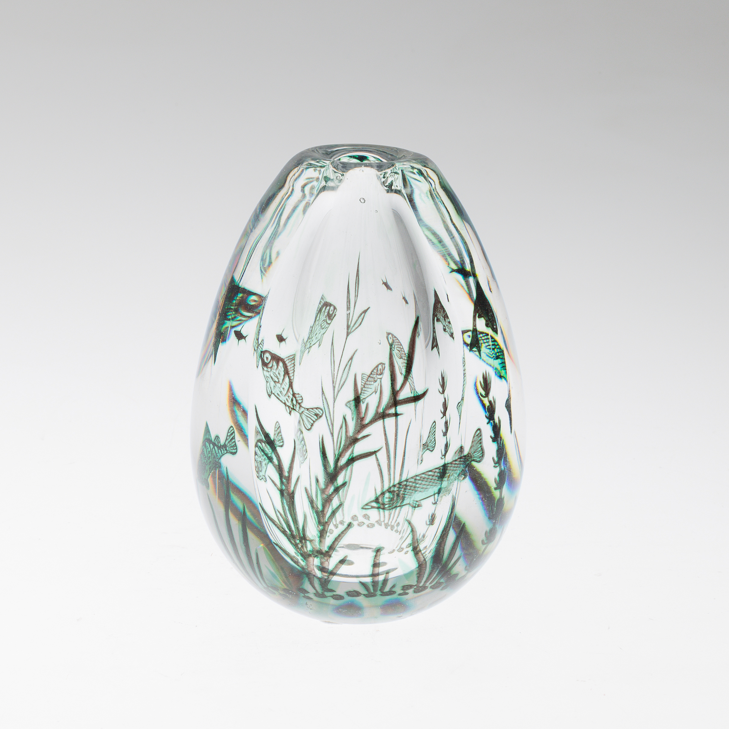 EDWARD HALD, vas "Graal", glas, Orrefors. - Bukowskis