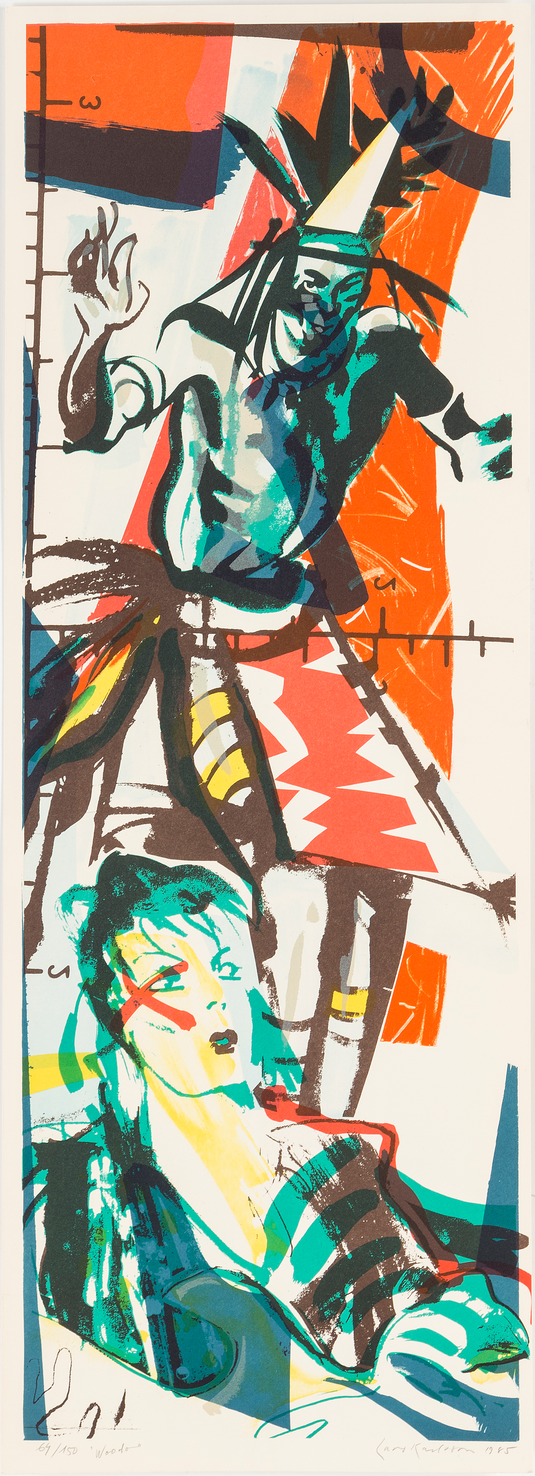 LARS KARLSSON FROST, färglitografi, signerad Lars Karlsson, daterad ...