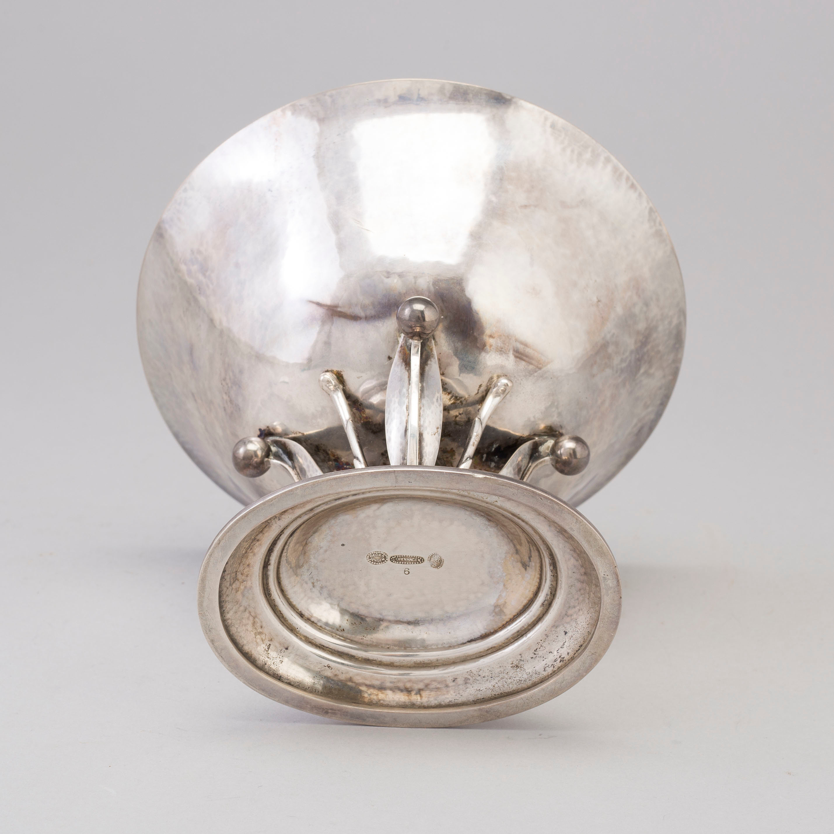 JOHAN ROHDE, skål, silver, Georg Jensen, Köpenhamn. Vikt ca 354 gram ...