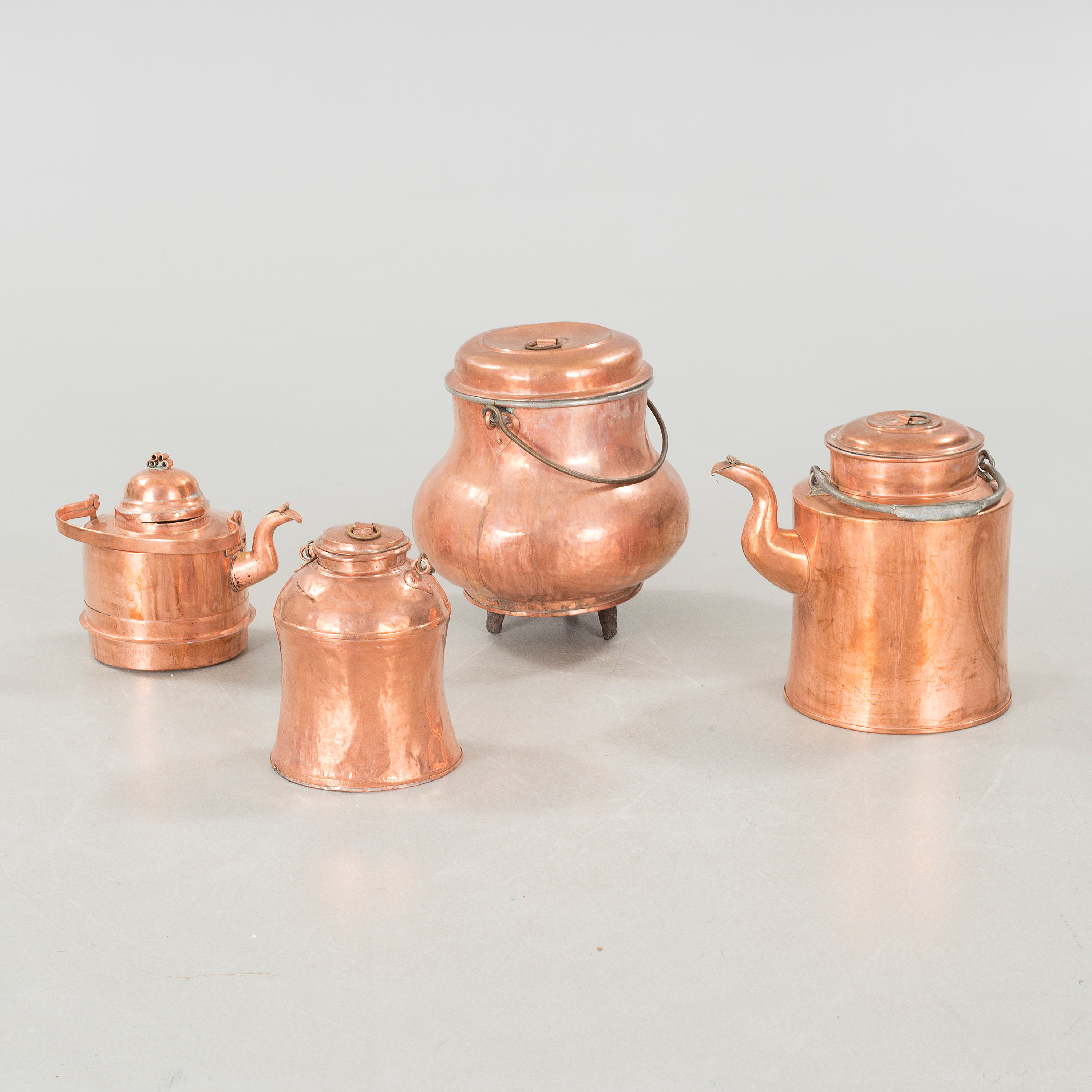 Four copper objects, 19th century. - Bukowskis