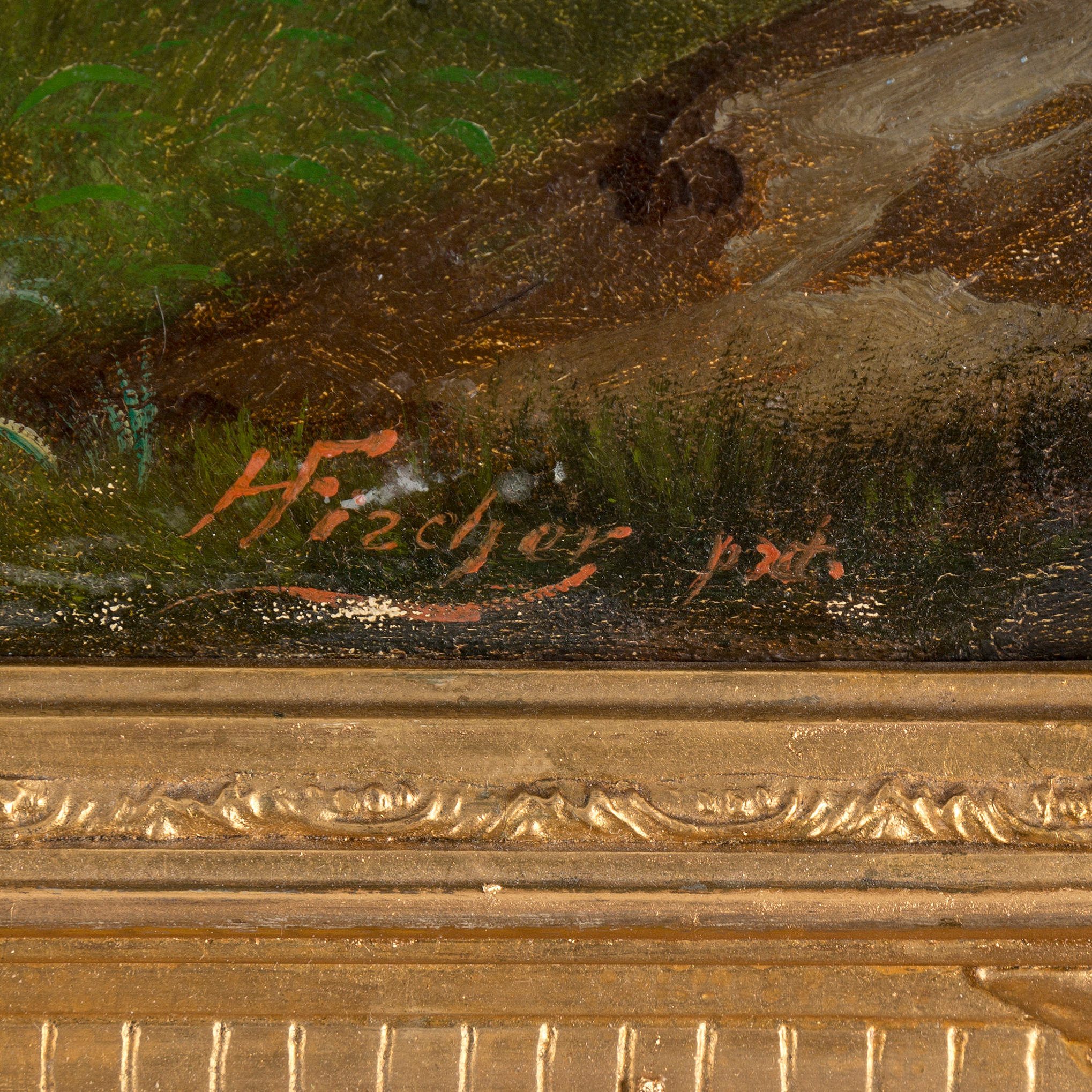 HEINRICH FISCHER, Oil on panel, signed. - Bukowskis