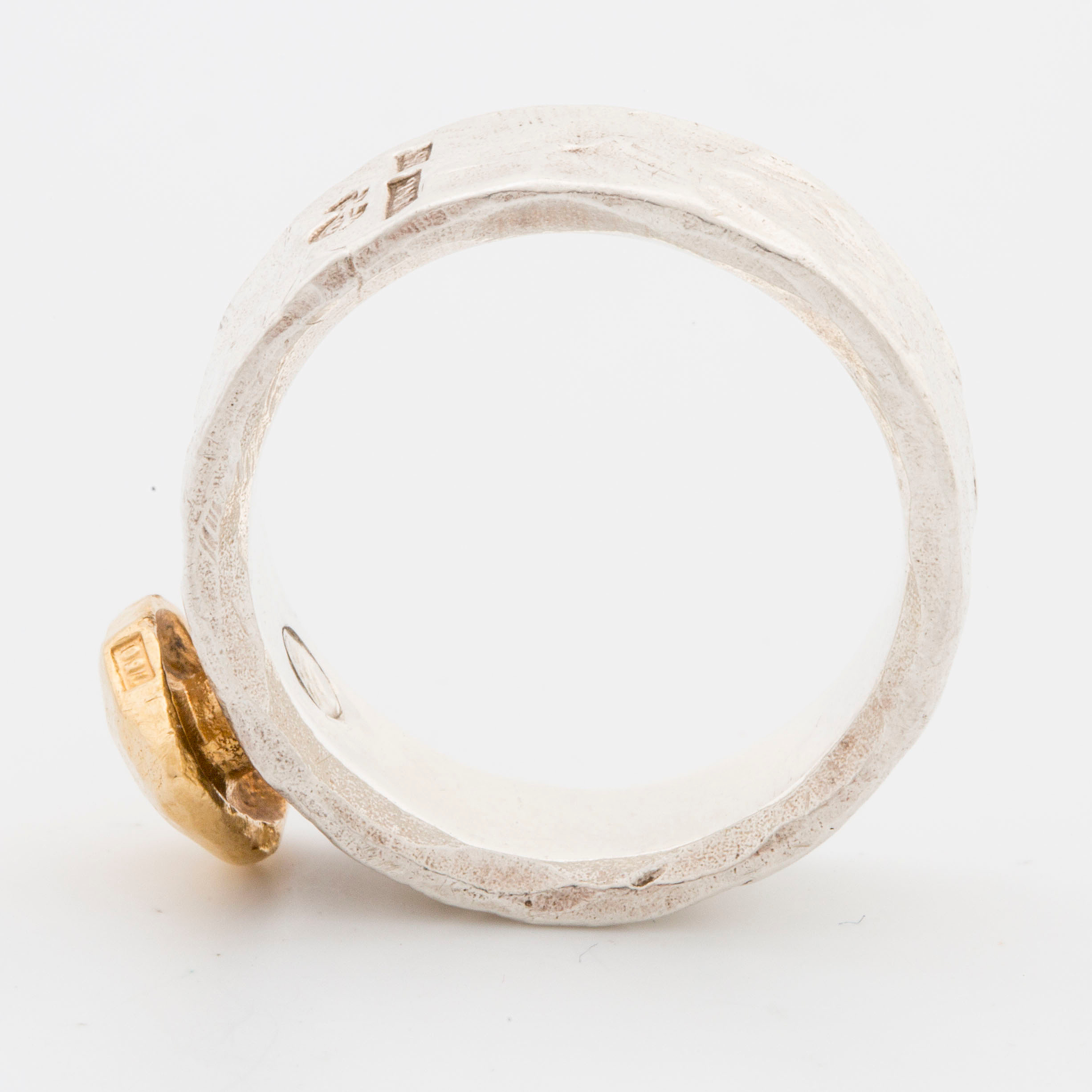 RING, Sandberg, silver samt 18K 18K rödguld. - Bukowskis
