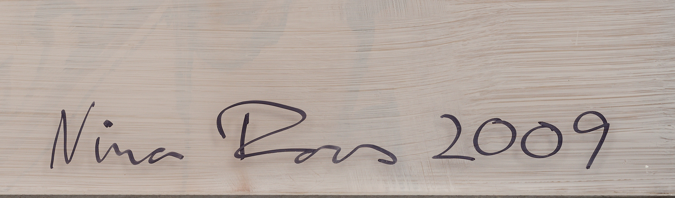 NINA ROOS, Oil on acrylic glass, signed and dated 2009 on verso ...
