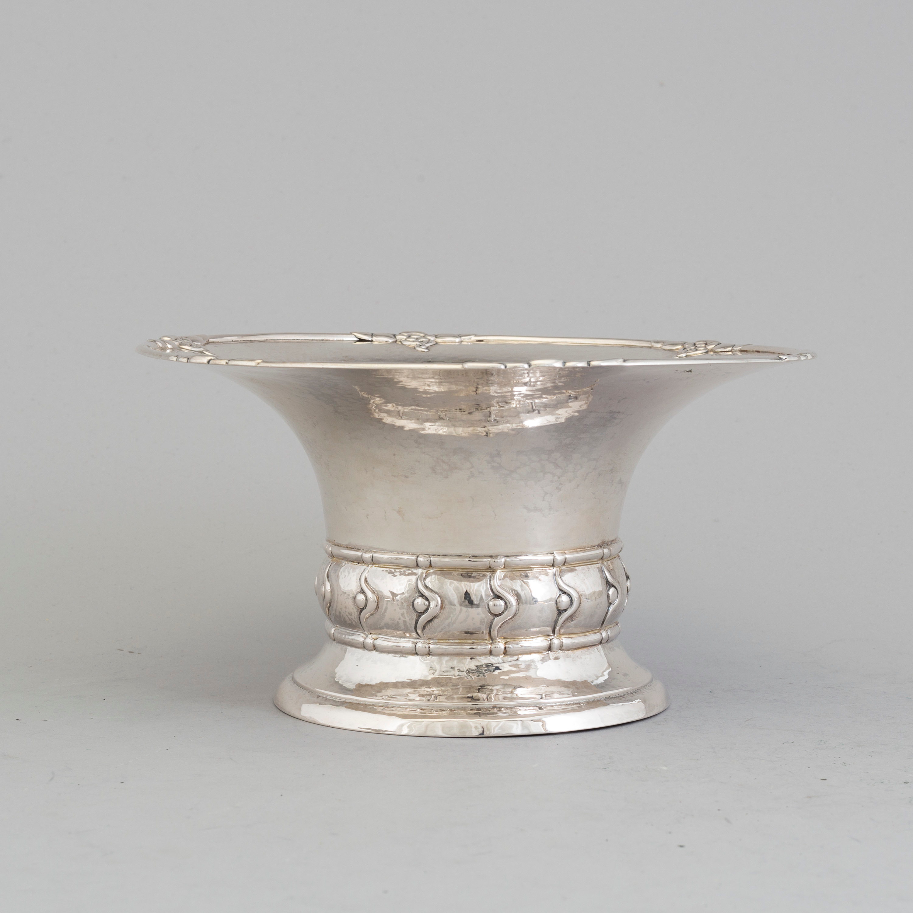 A Danish Art Nouveau silver bowl, maker's mark Georg Albert Halling ...