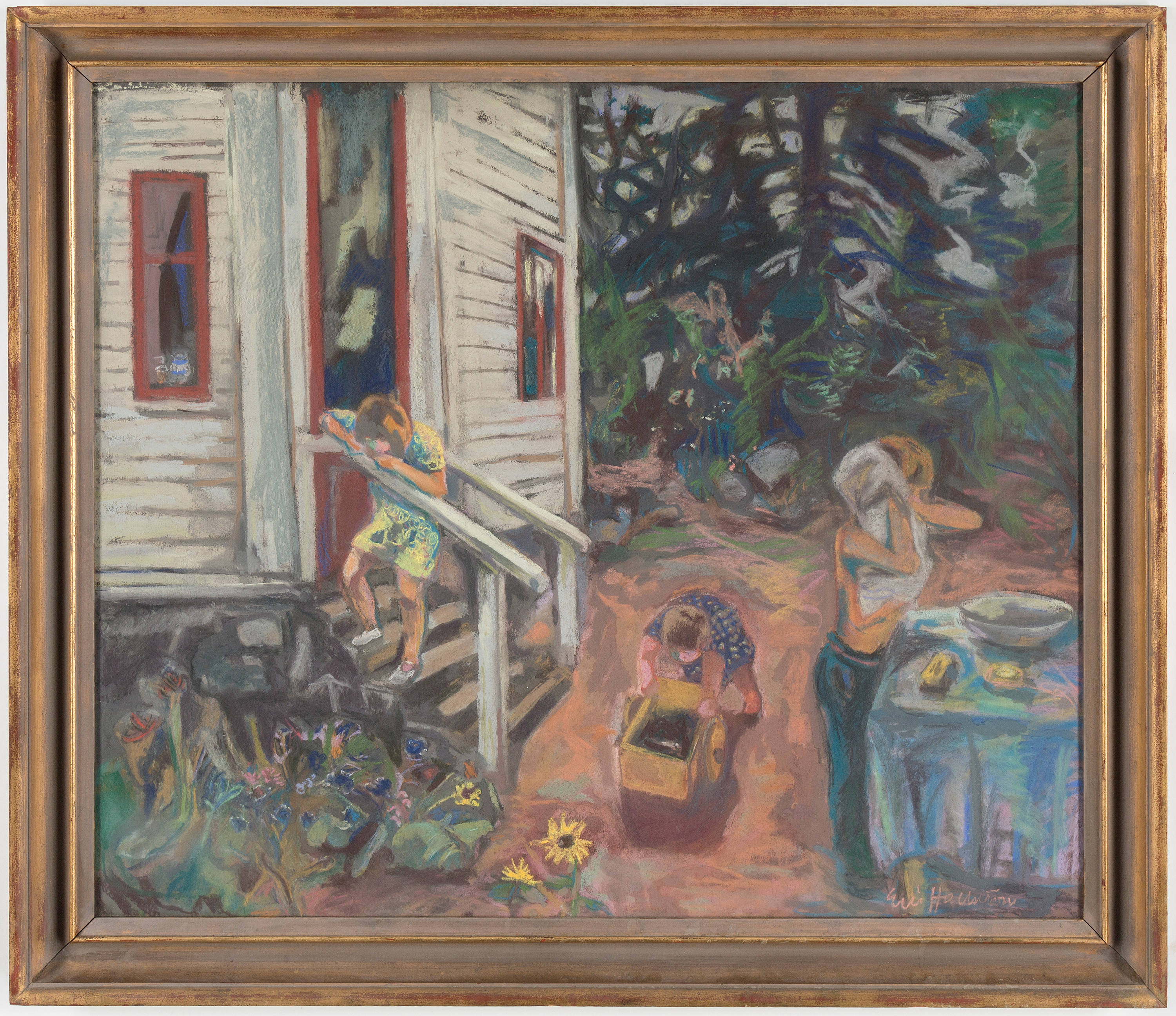 ERIC HALLSTRÖM, pastell, signerad. - Bukowskis