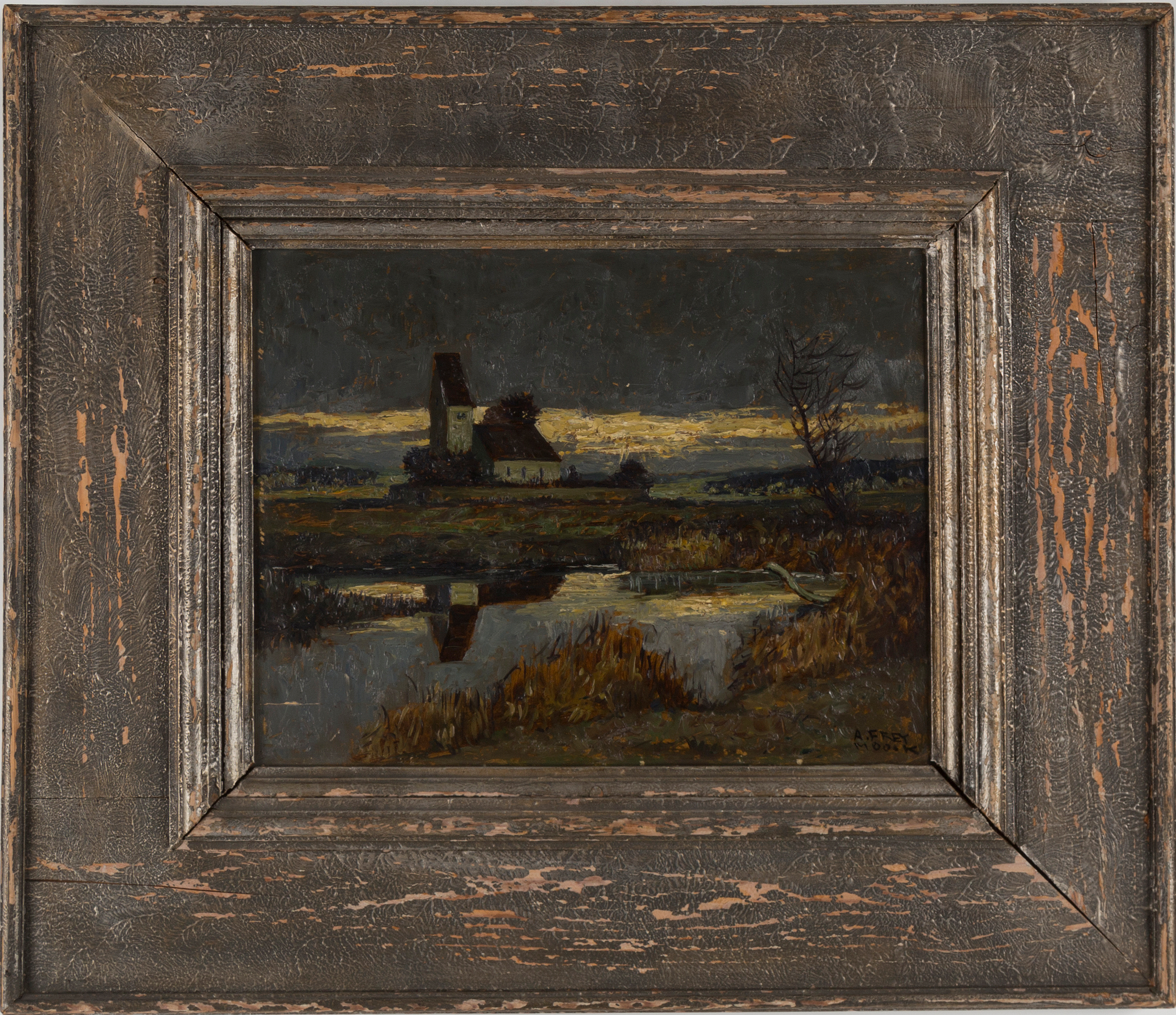 ADOLF FREY-MOOCK, attributed to. Oil on panel, signed. - Bukowskis