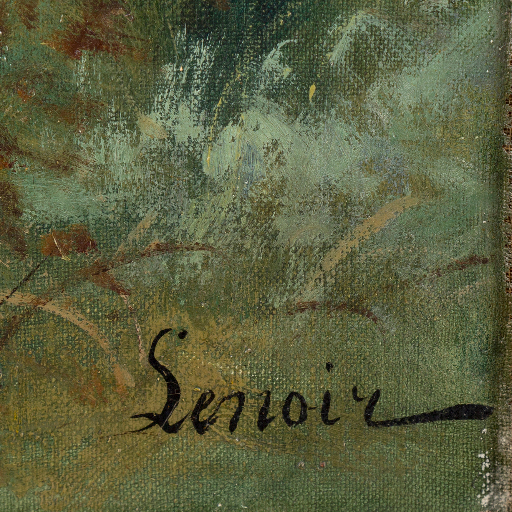 UNKNOWN ARTIST, oil on canvas, signed Lenoir. - Bukowskis