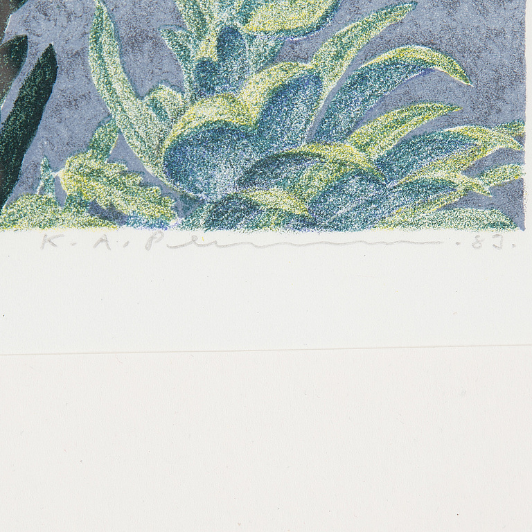 KARL AXEL PEHRSON, a colour lithograph, signed and numbered 104/150 ...