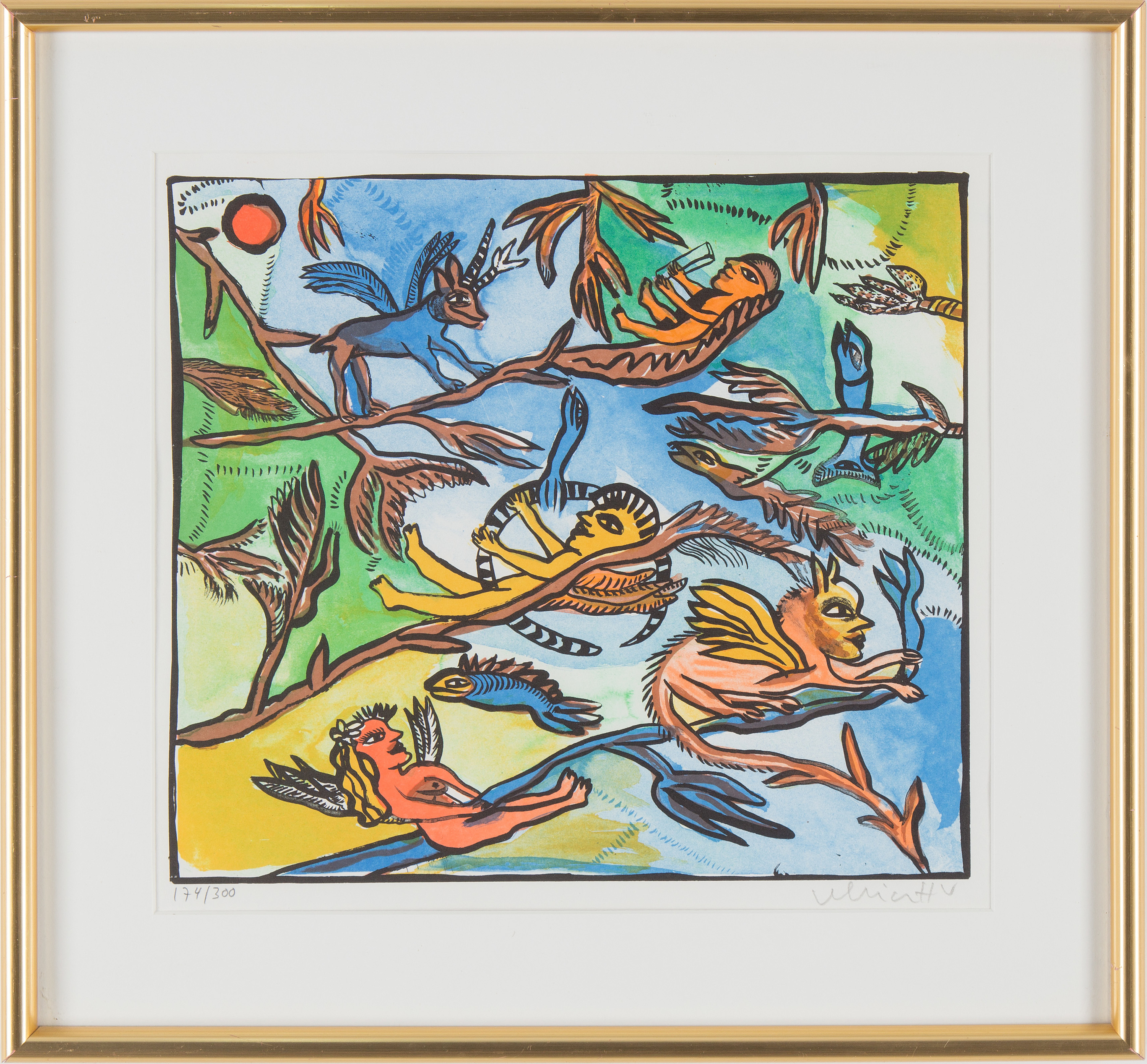 ULRIKA HYDMAN-VALLIEN, color litograph, signed and numbered 174/300 ...