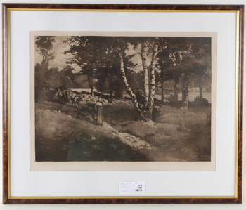 EMIL ÅBERG, etsning, sign. - Bukowskis