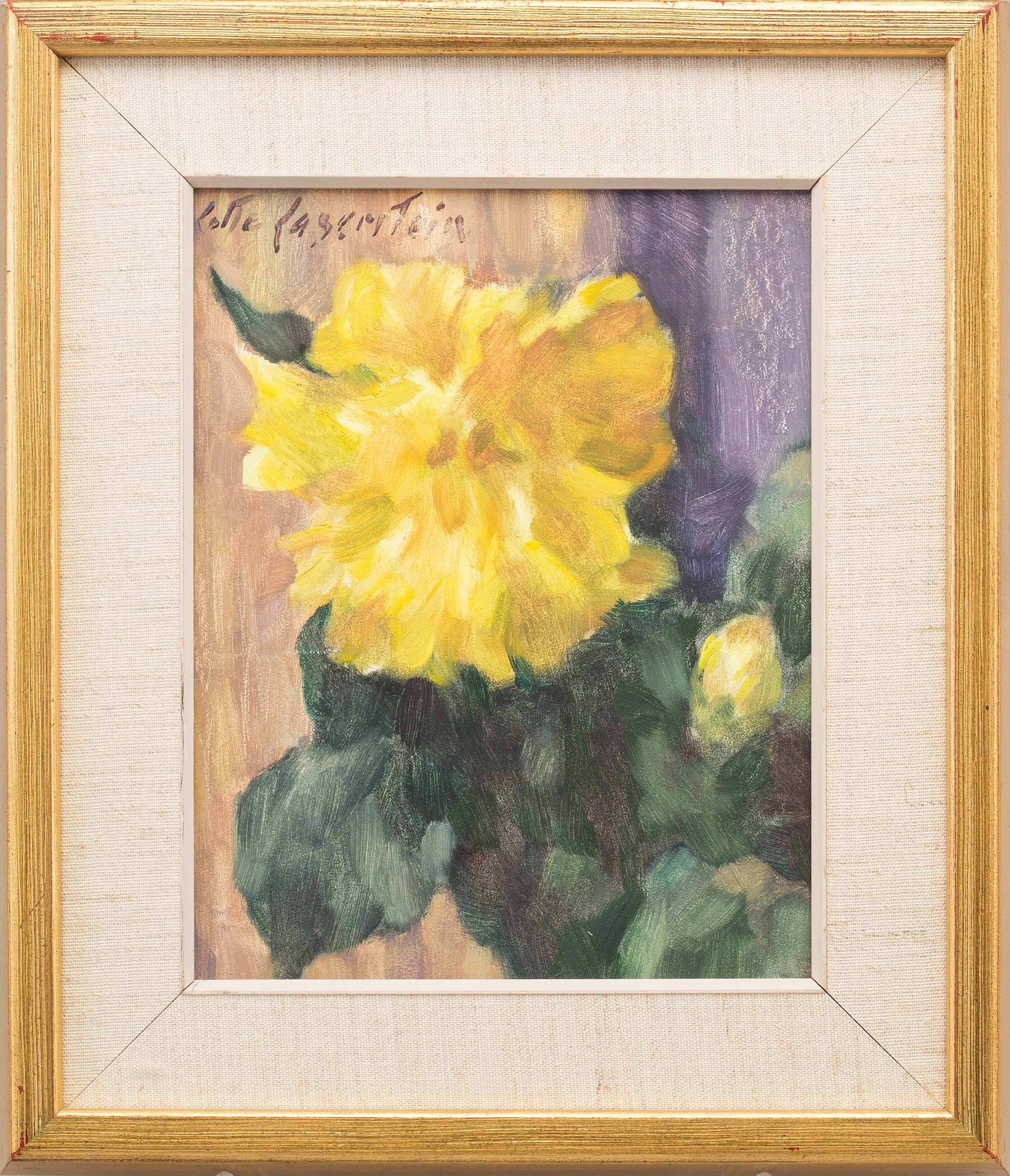 LOTTE LASERSTEIN, oil on board, signed. - Bukowskis