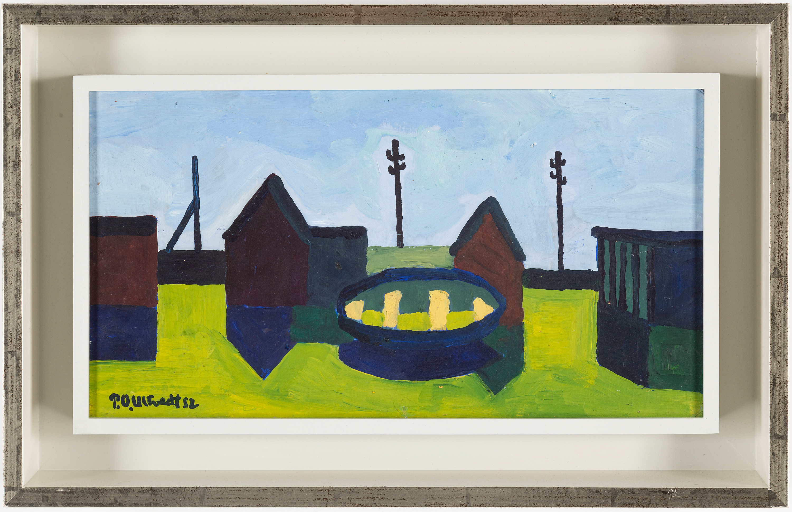 PER OLOF ULTVEDT, olja på pannå, signerad och daterad -52. - Bukowskis