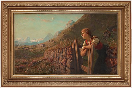 Hans Dahl, HANS DAHL, oil on relined canvas, signed Hans-Dahl. - Bukowskis