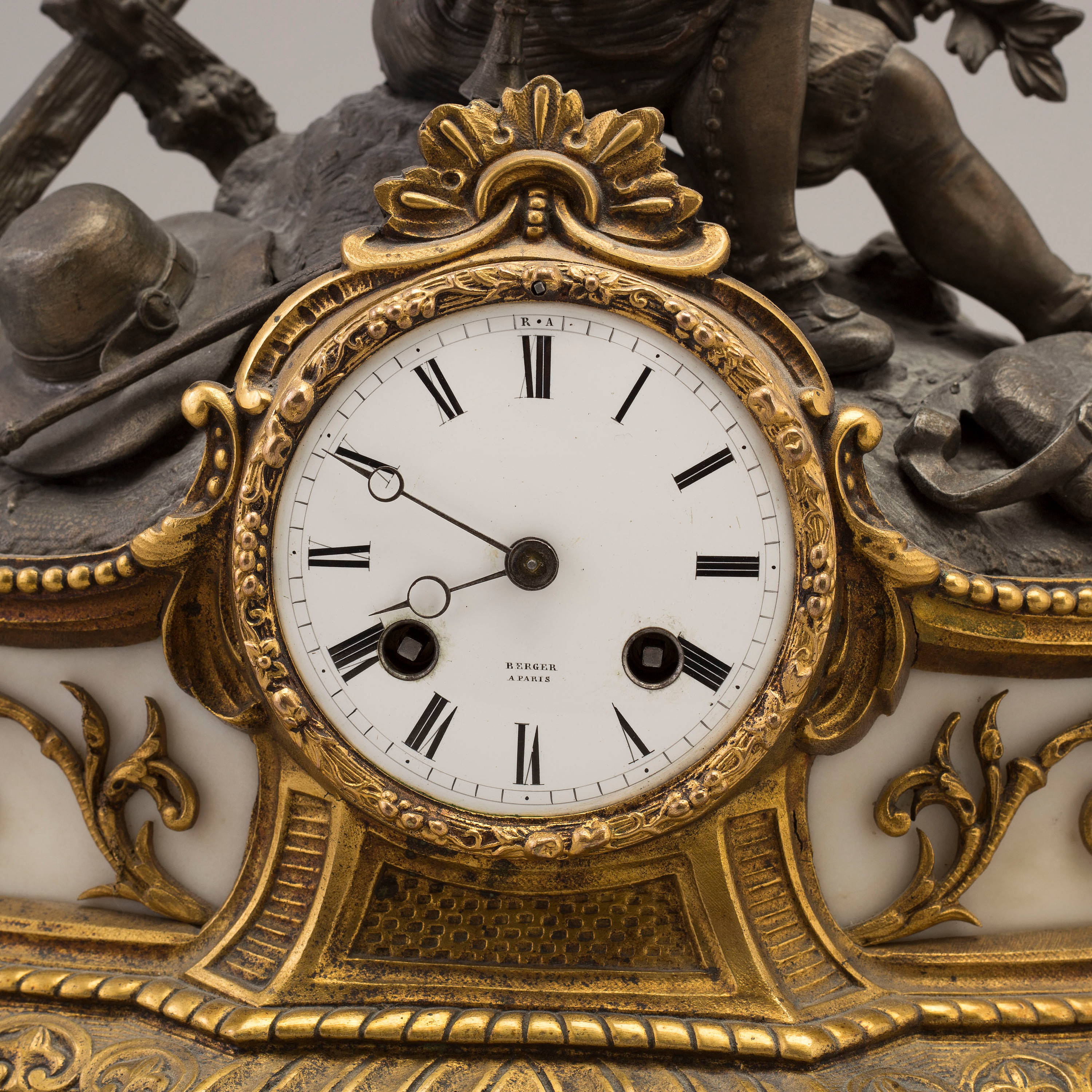 A French mantle clock from Berger, Paris, around year 1900. - Bukowskis