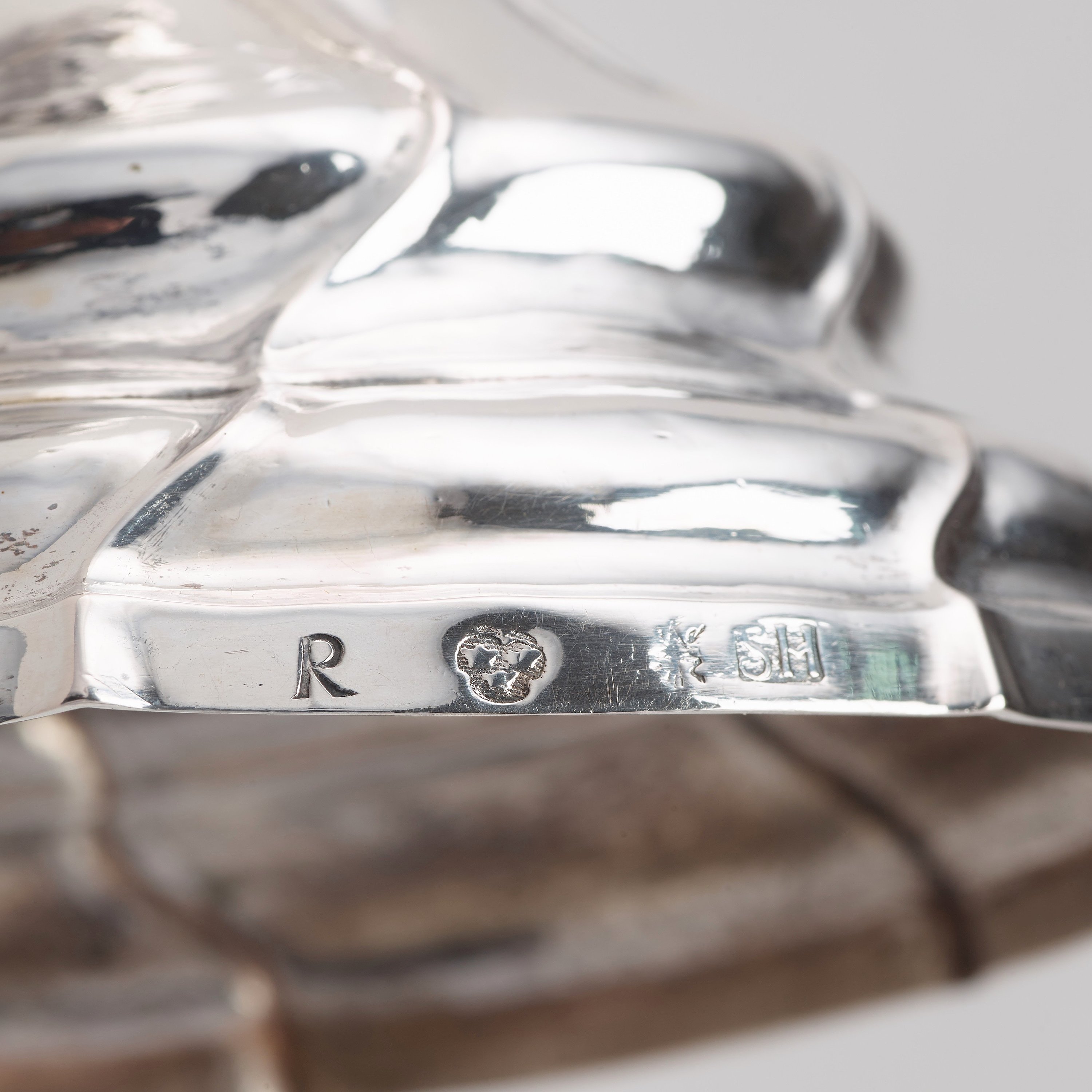 A pair of Swedish silver candlesticks, mark of Stephan Halling, Örebro ...