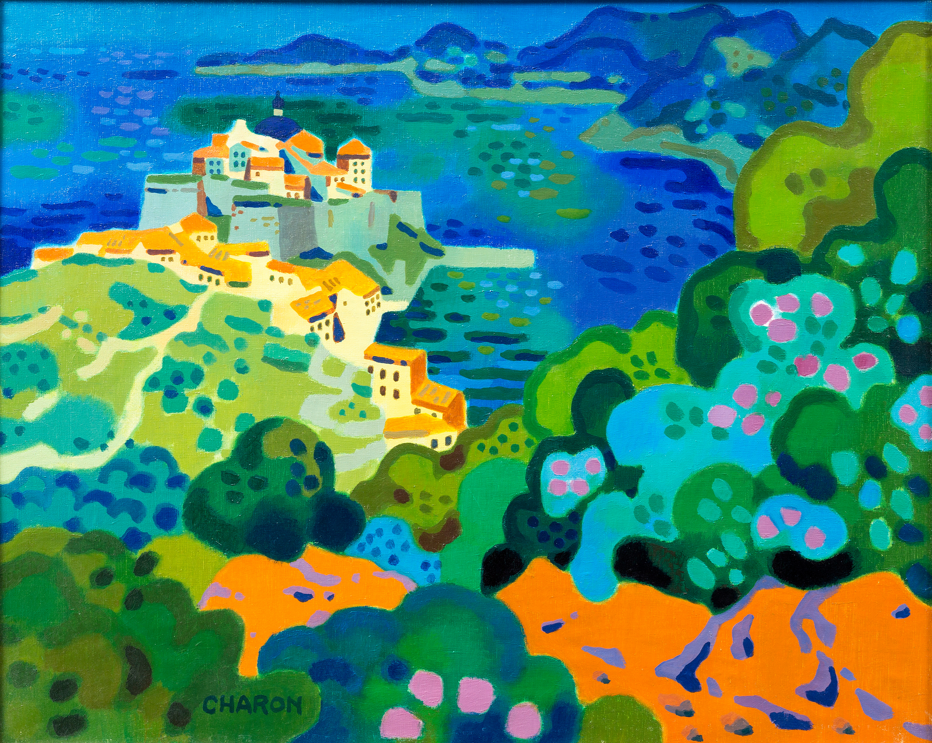 GUY CHARON, oil on canvas, signed. - Bukowskis