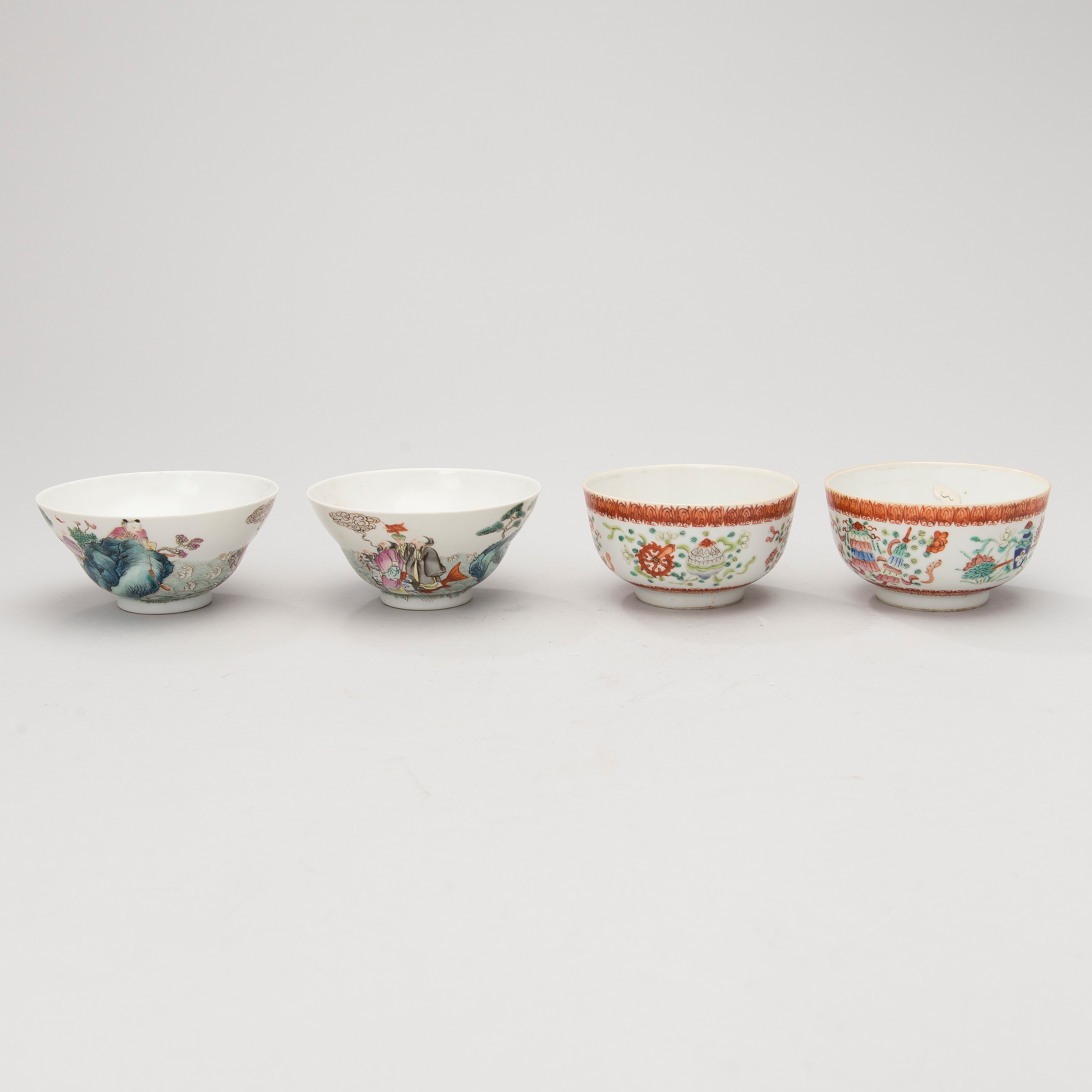 A set of 11 porcelain Chinese bowls from the first half of the 20th ...