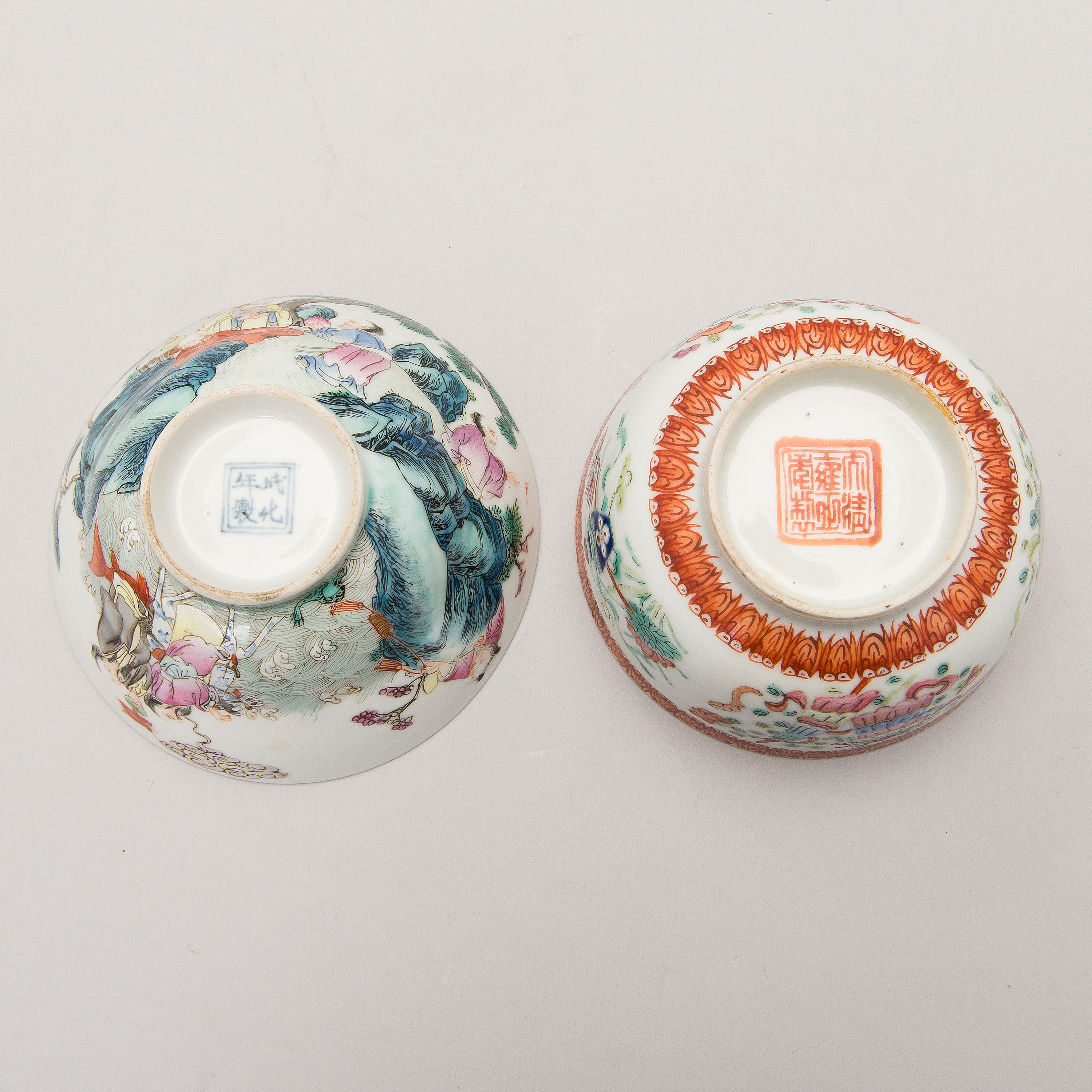 A set of 11 porcelain Chinese bowls from the first half of the 20th ...