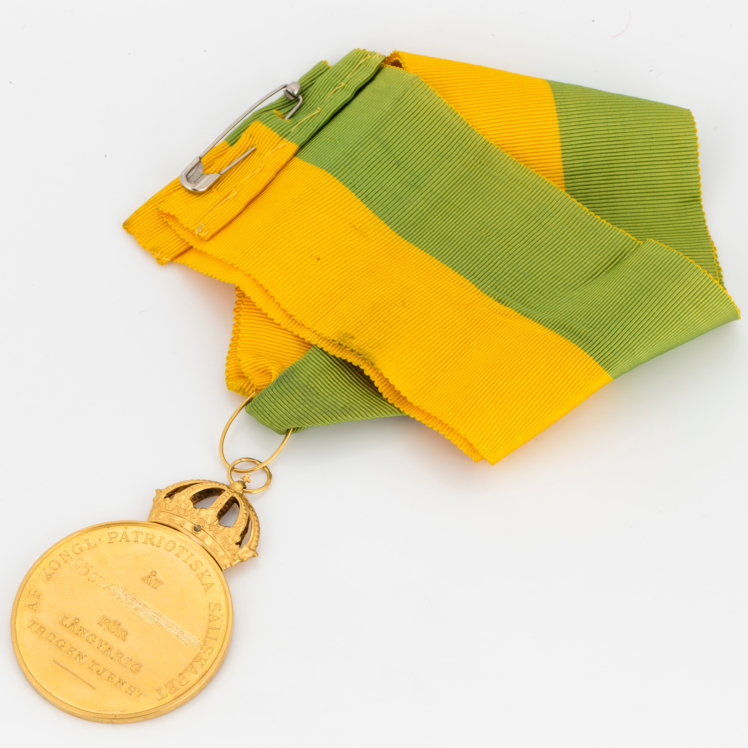 GULDMEDALJ, 18K, från Kungliga Patriotiska Sällskapet, 1953. - Bukowskis