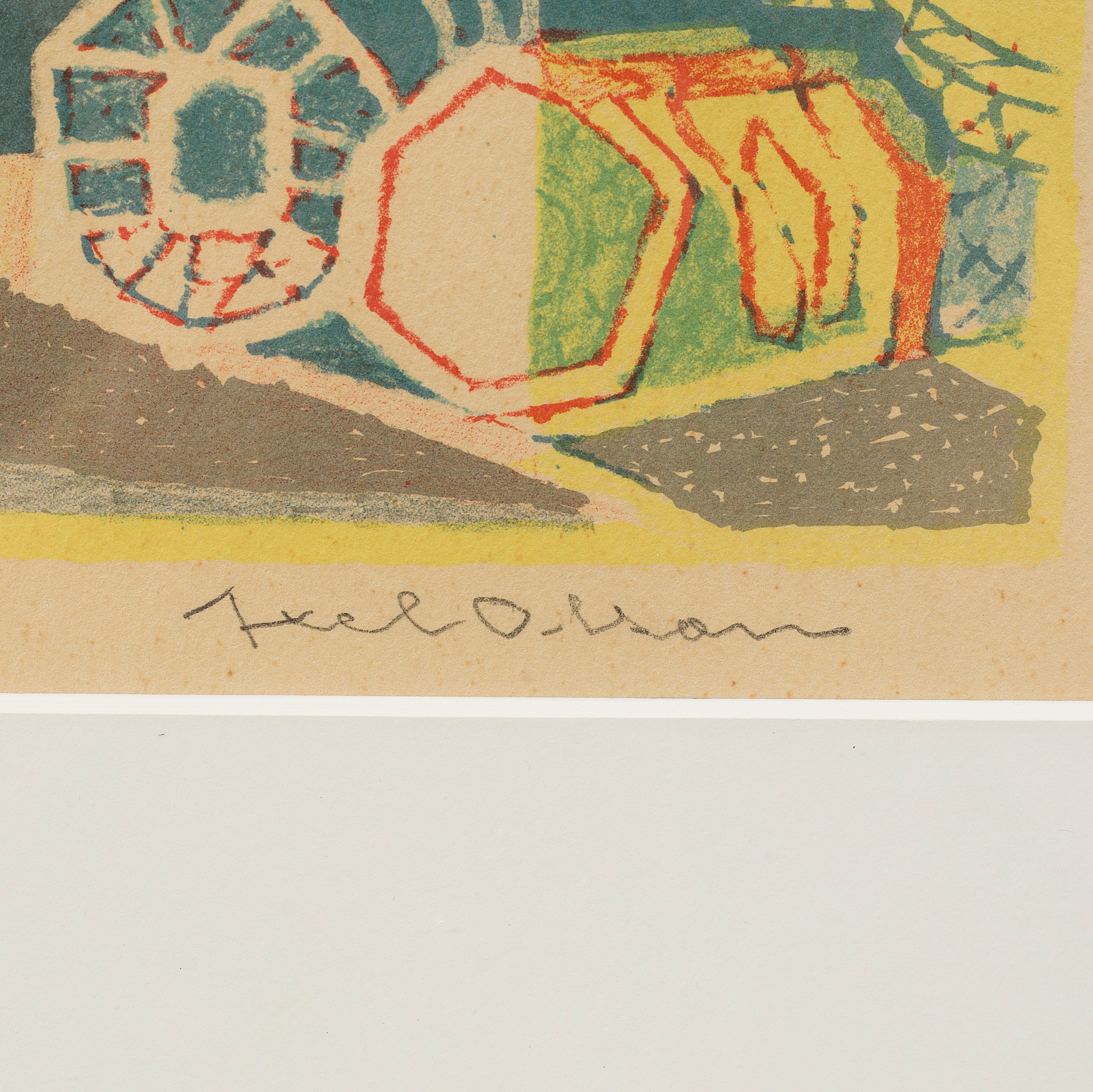litograph in colours, signed. - Bukowskis