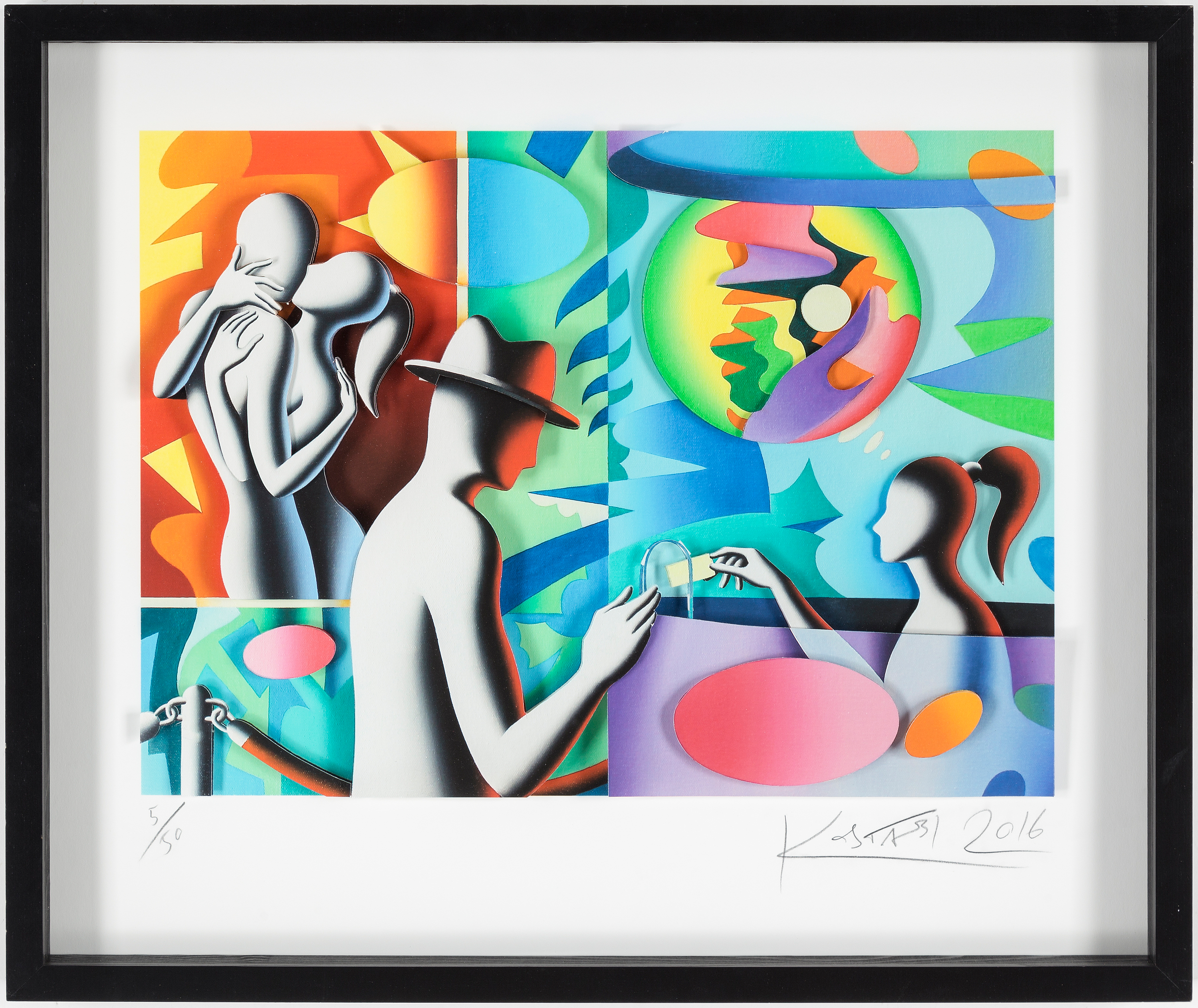 MARK KOSTABI, serigraph, signed and numbered 5/50, dated 2016. - Bukowskis