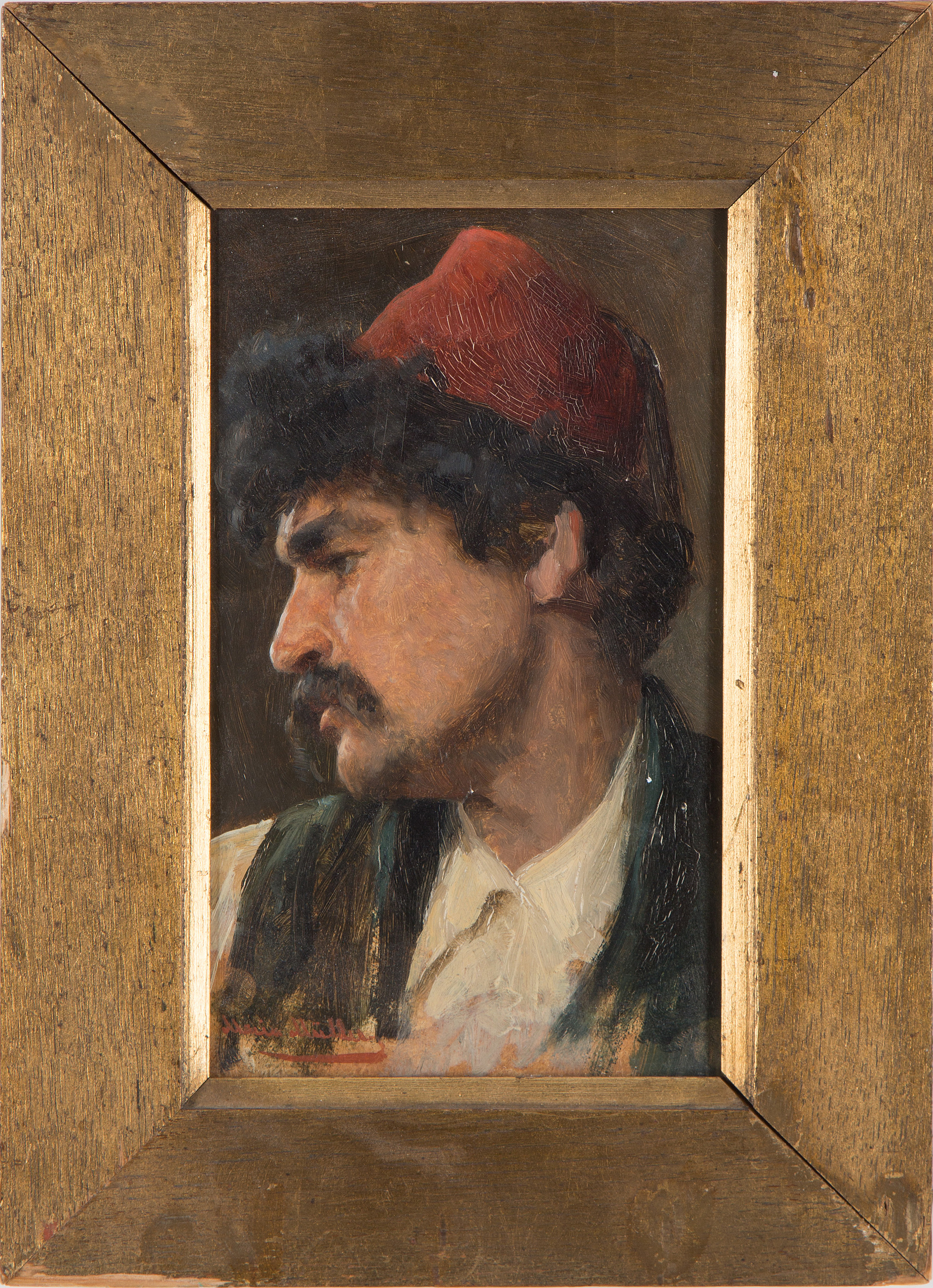 MARIE MÜLLER, oil on panel, signed, 19th century. - Bukowskis