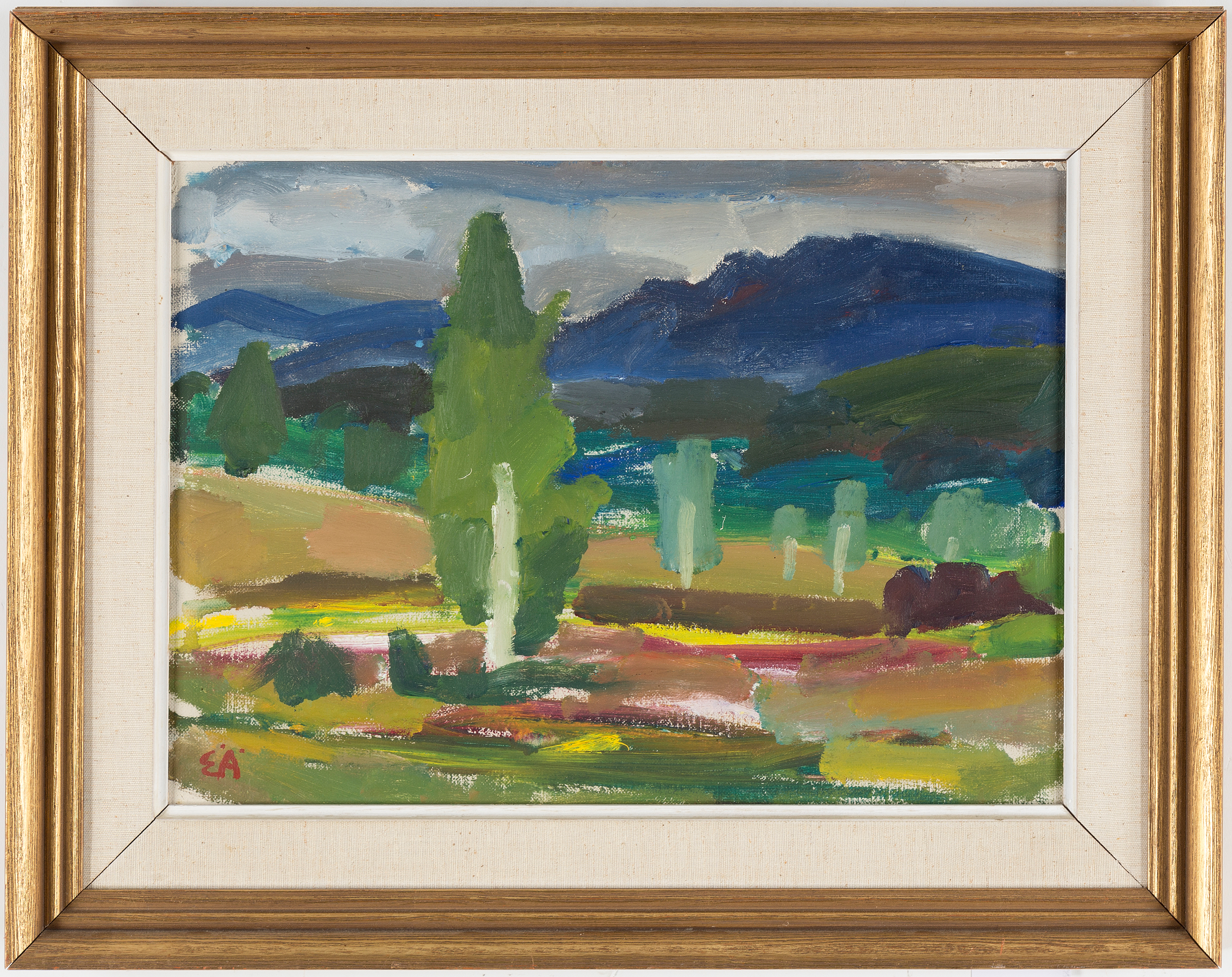 ERLING ÄRLINGSSON, olja på pannå, monogramsignerad. - Bukowskis